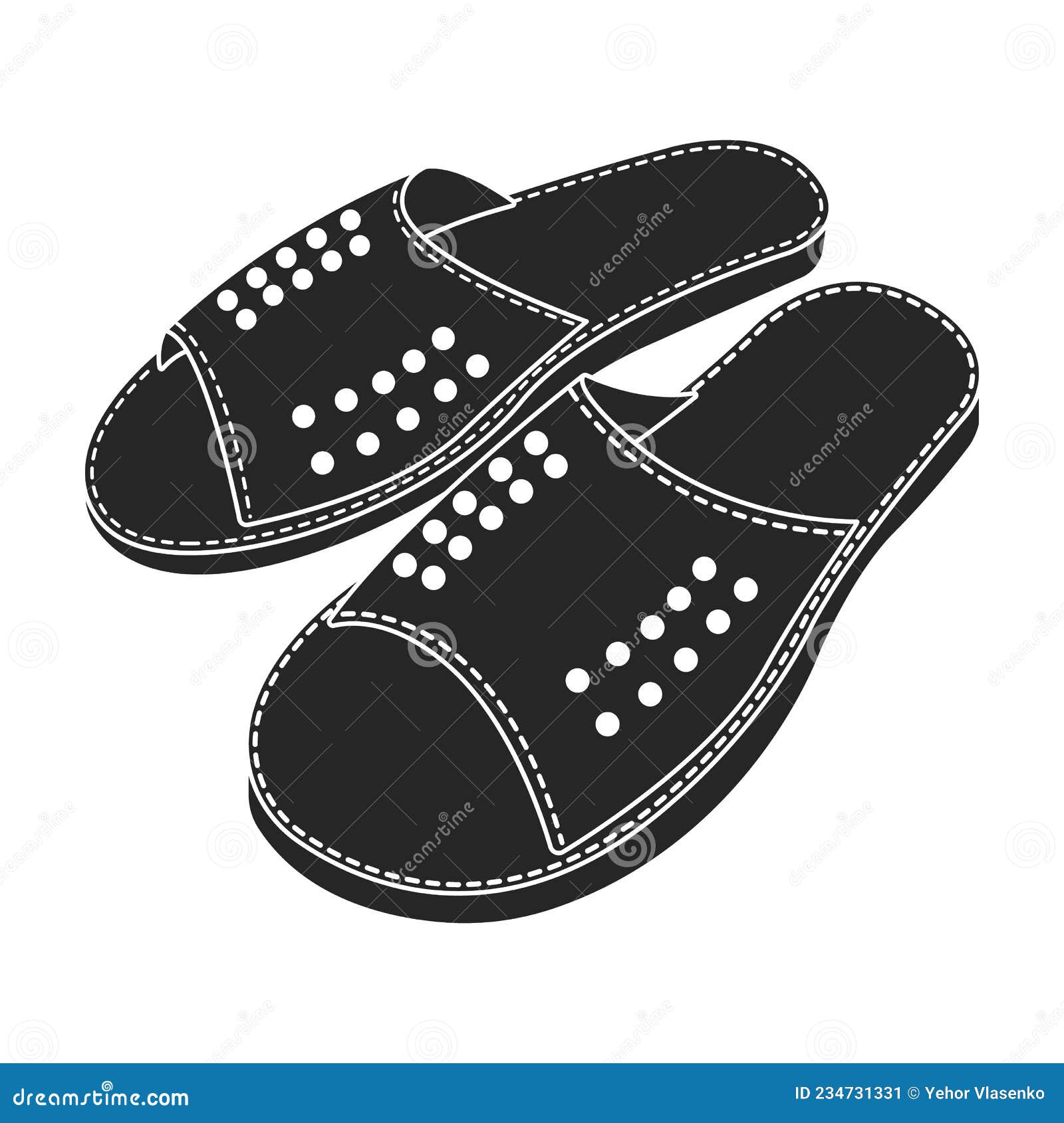 Slippers. Vector Drawing | CartoonDealer.com #103302223