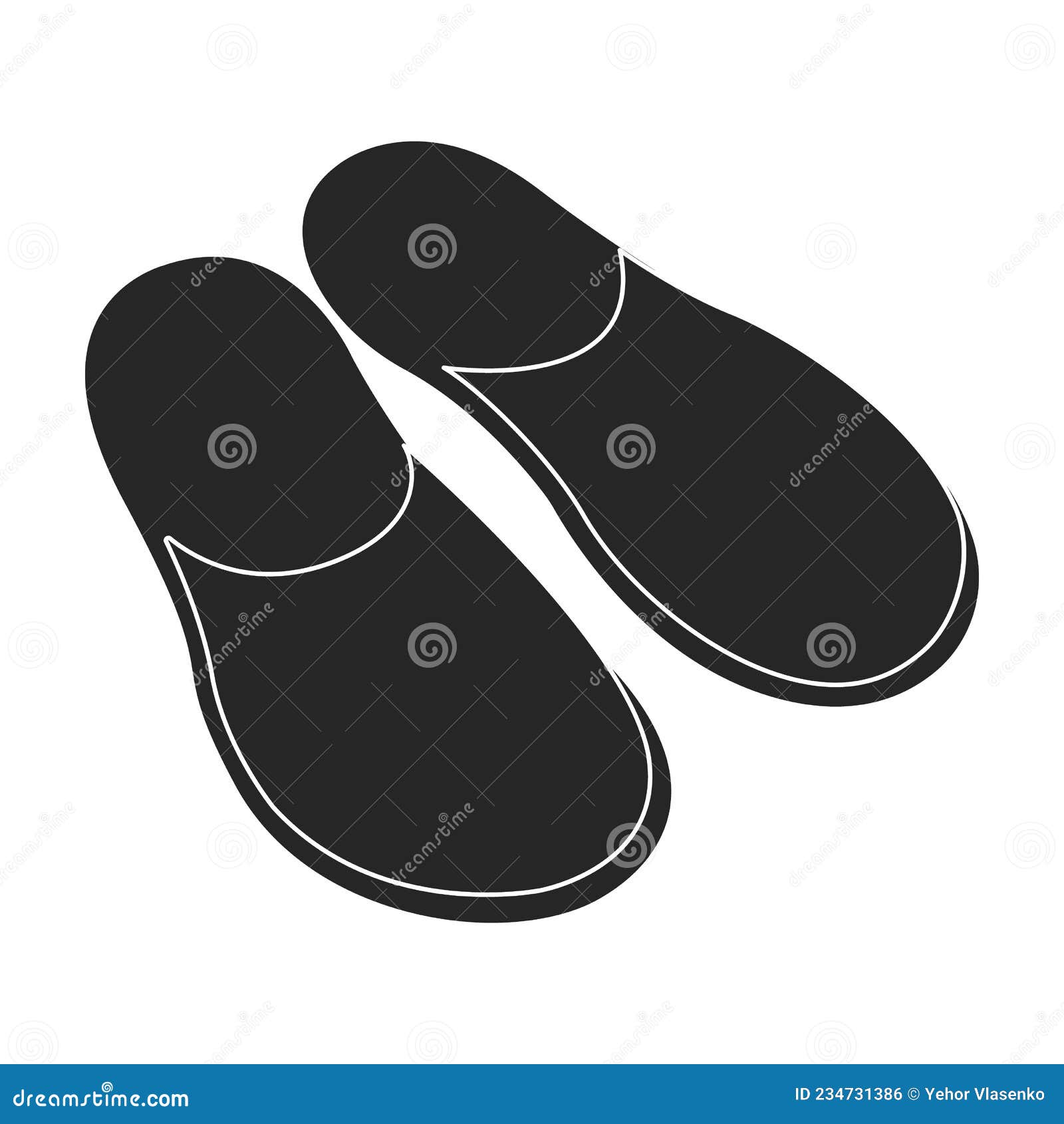 Slippers. Vector Drawing | CartoonDealer.com #103302223