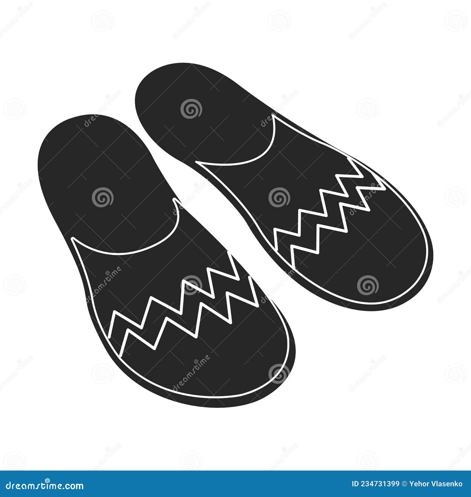 Slippers. Vector Drawing | CartoonDealer.com #103302223