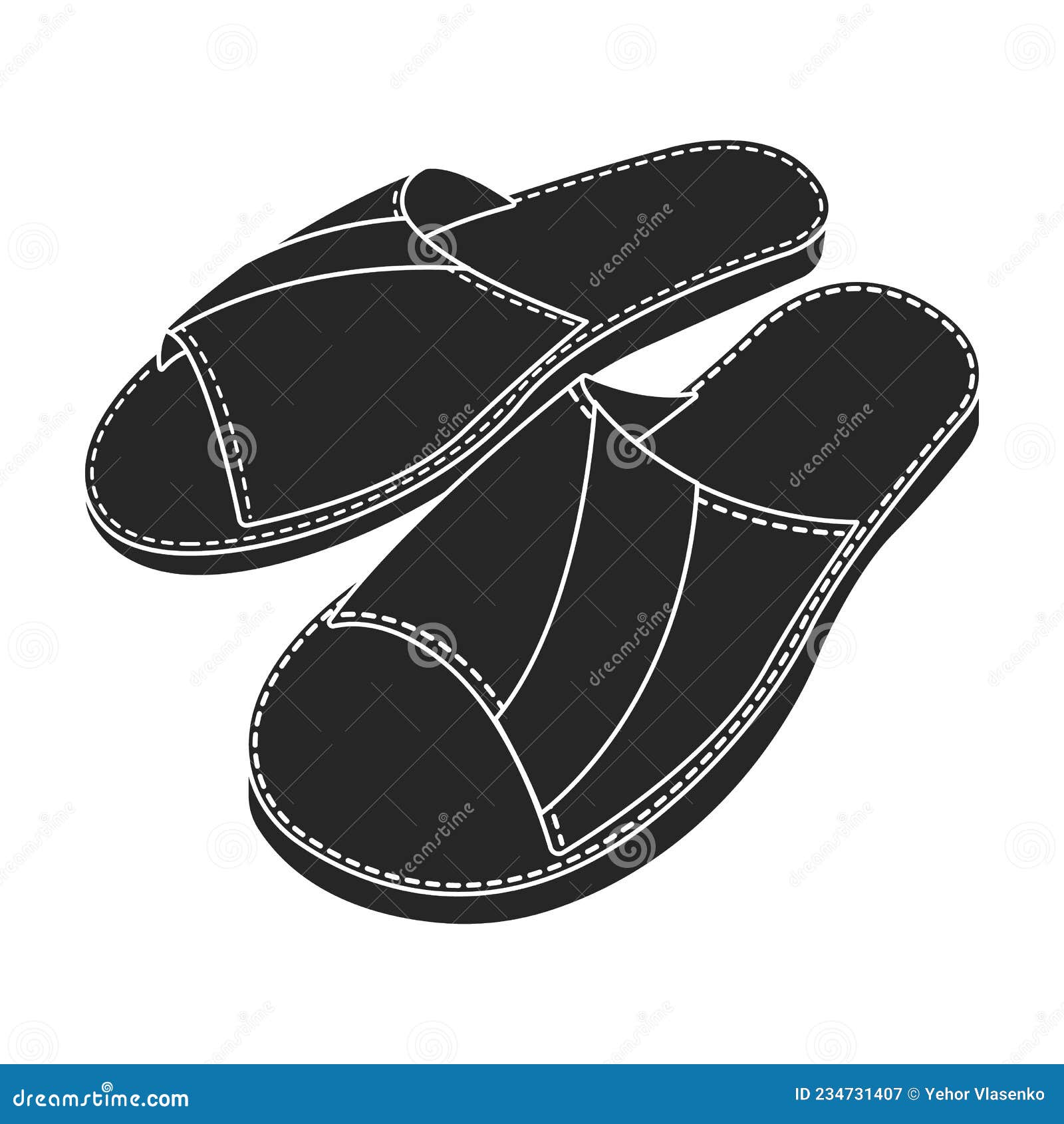 Slippers. Vector Drawing | CartoonDealer.com #103302223