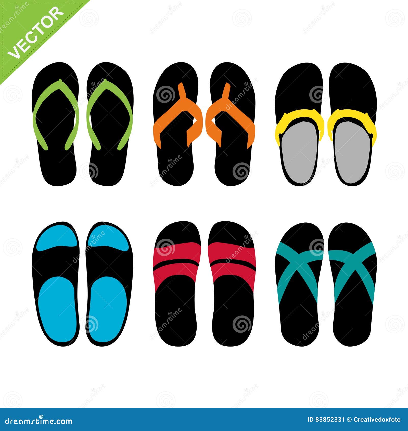 Slippers vector stock vector. Illustration of dancer - 83852331