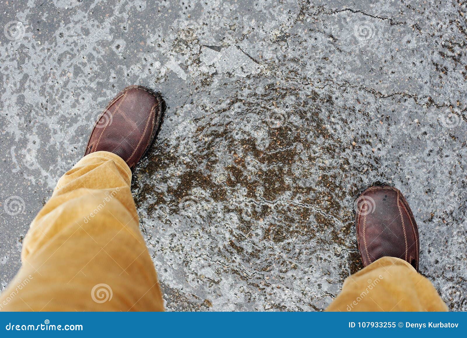 Slippery asphalt road stock image. Image of climate - 107933255