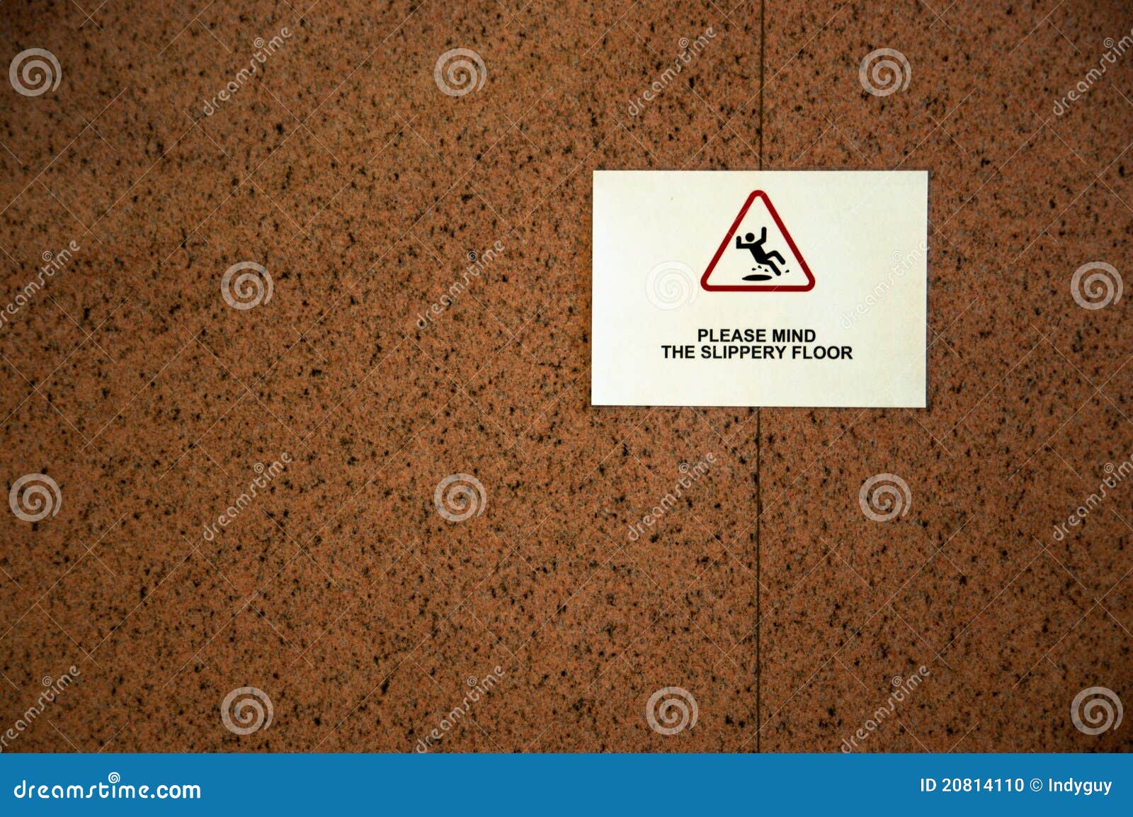 Slippery Floor Surface Warning Sign Royalty-Free Stock Image ...