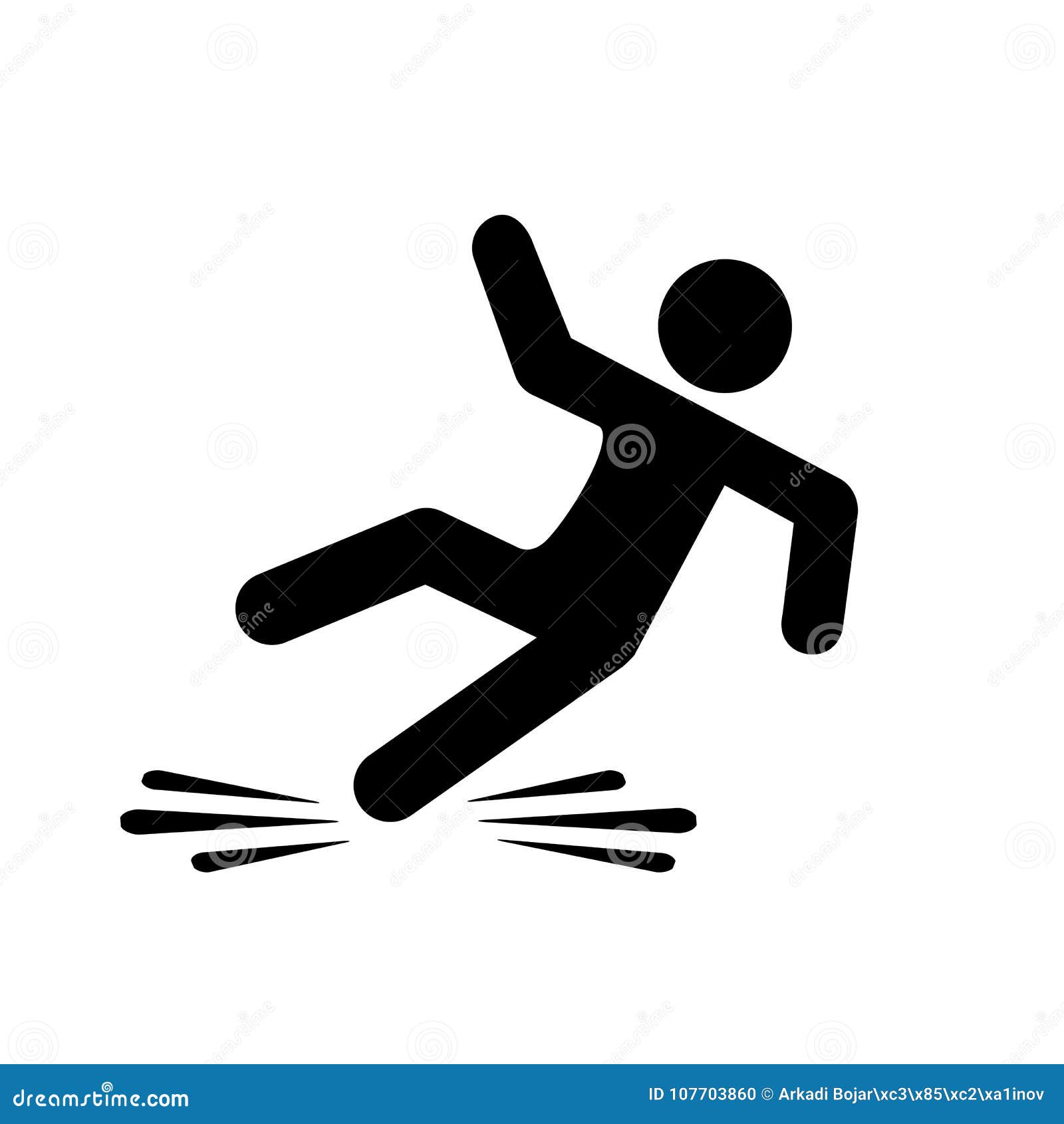 Slippery Floor Danger Vector Pictogram Stock Vector - Illustration of ... Slippery Floor Danger Vector Pictogram Stock Vector - Illustration of ...