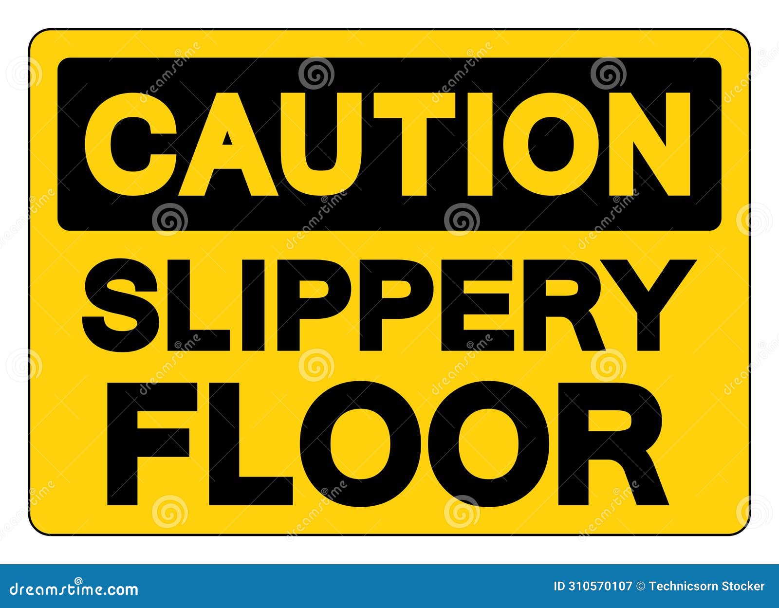 Slippery Floor Symbol Sign,Vector Illustration, Isolate on White ...