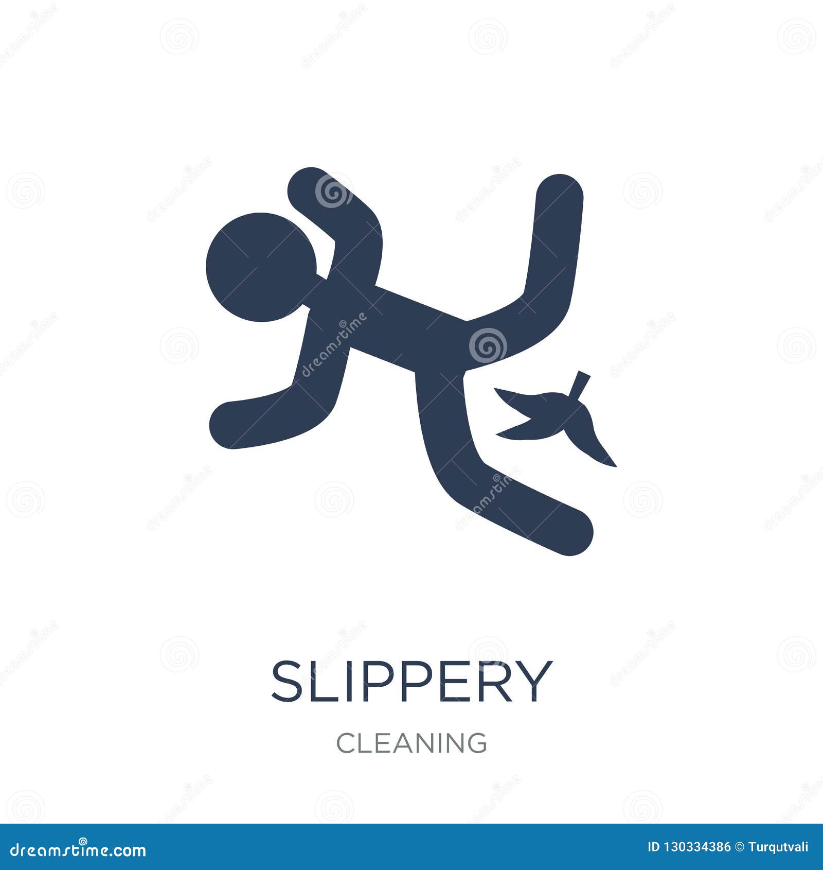 Slippery Icon. Trendy Slippery Logo Concept On White Background Vector ...