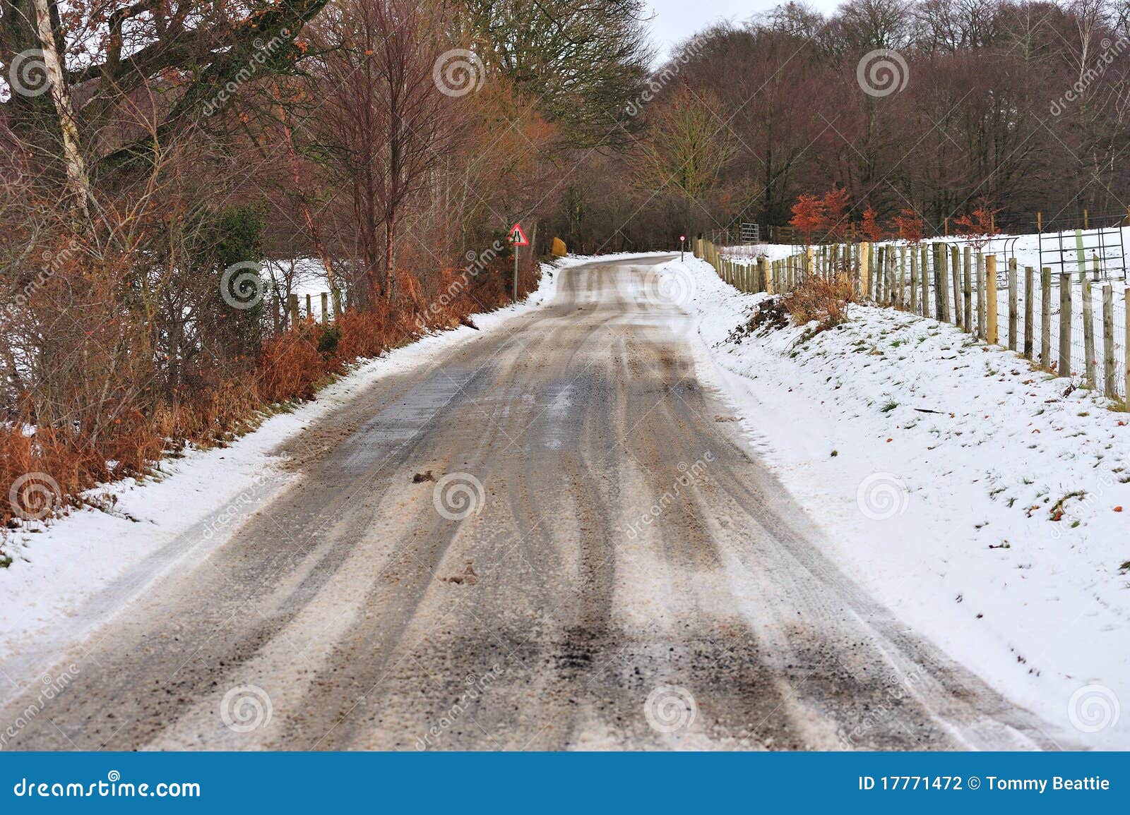 Slippery Road Stock Photography - Image: 17771472