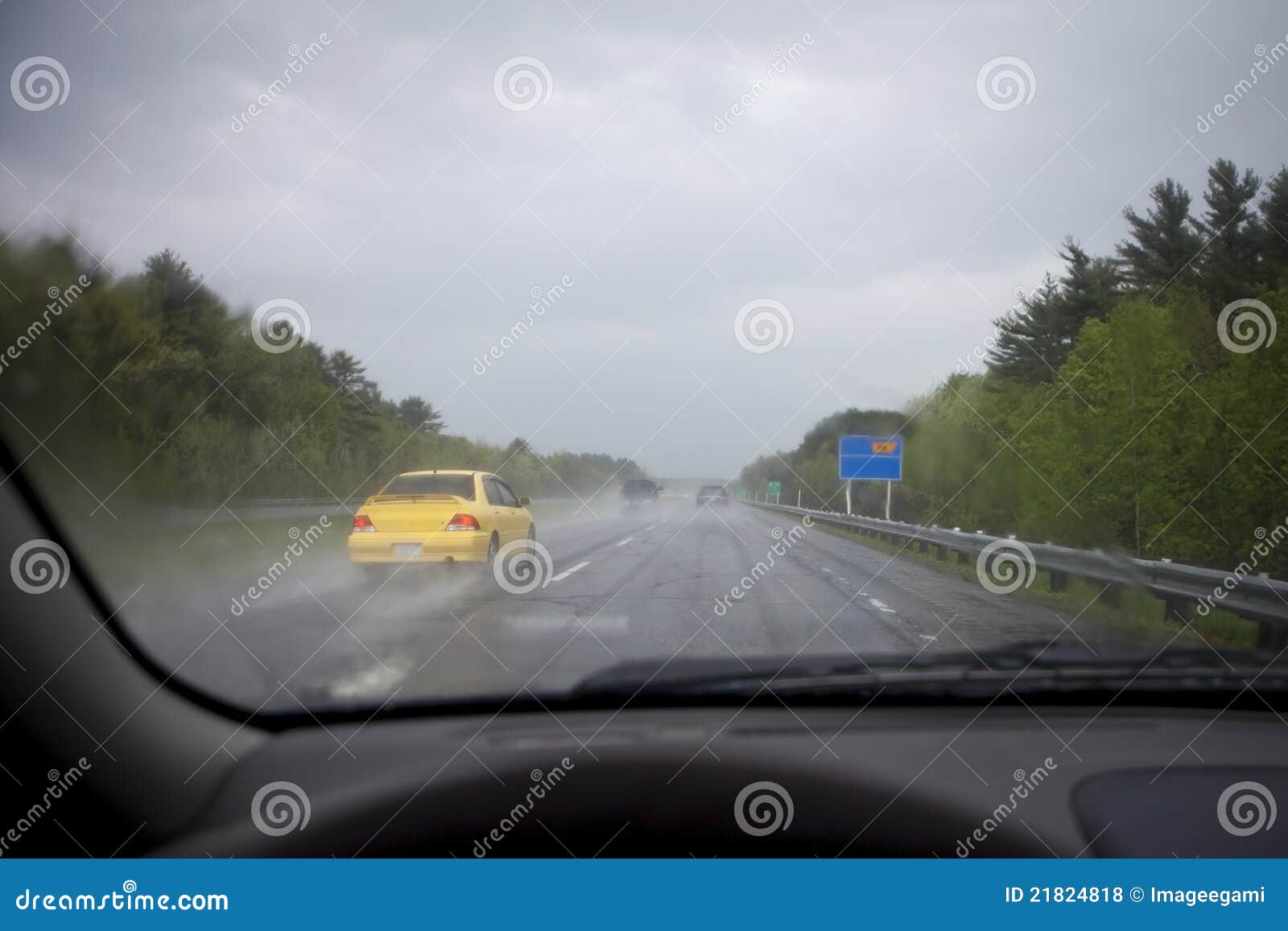 Slippery Road Conditions stock photo. Image of horizontal - 21824818