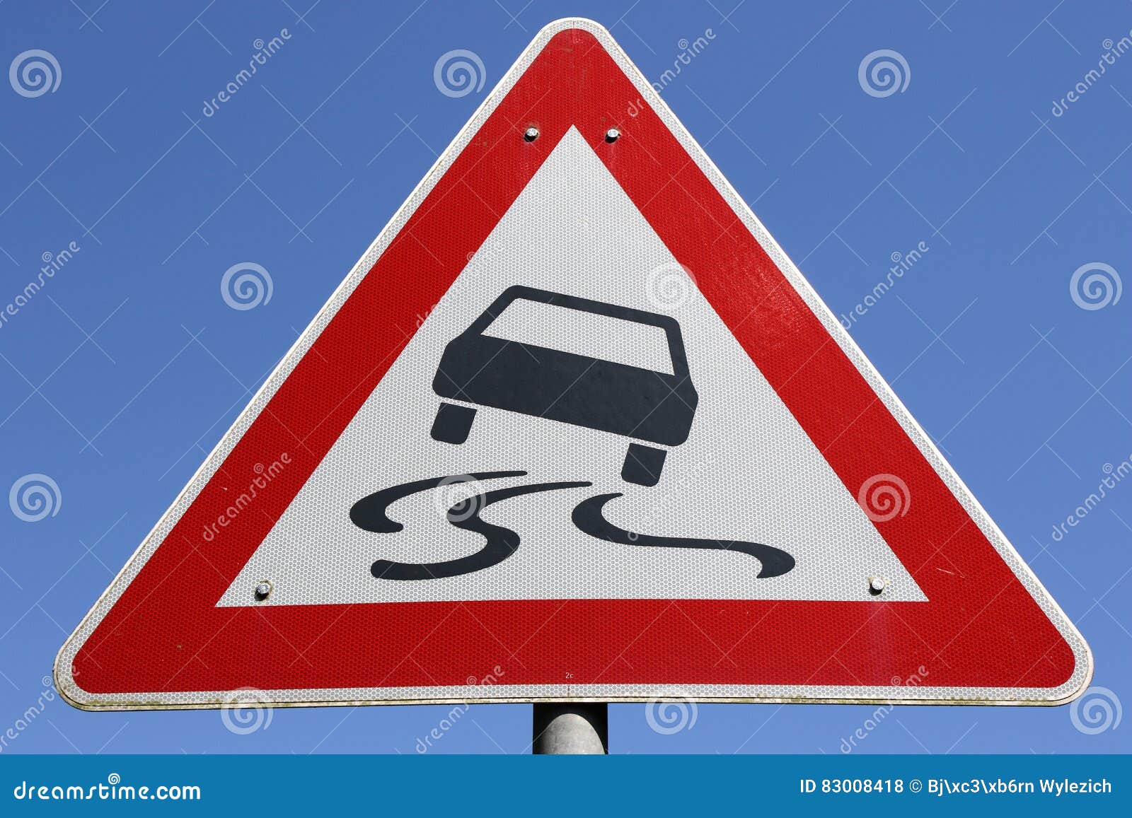 Slippery road stock photo. Image of slippery, rules, information - 83008418