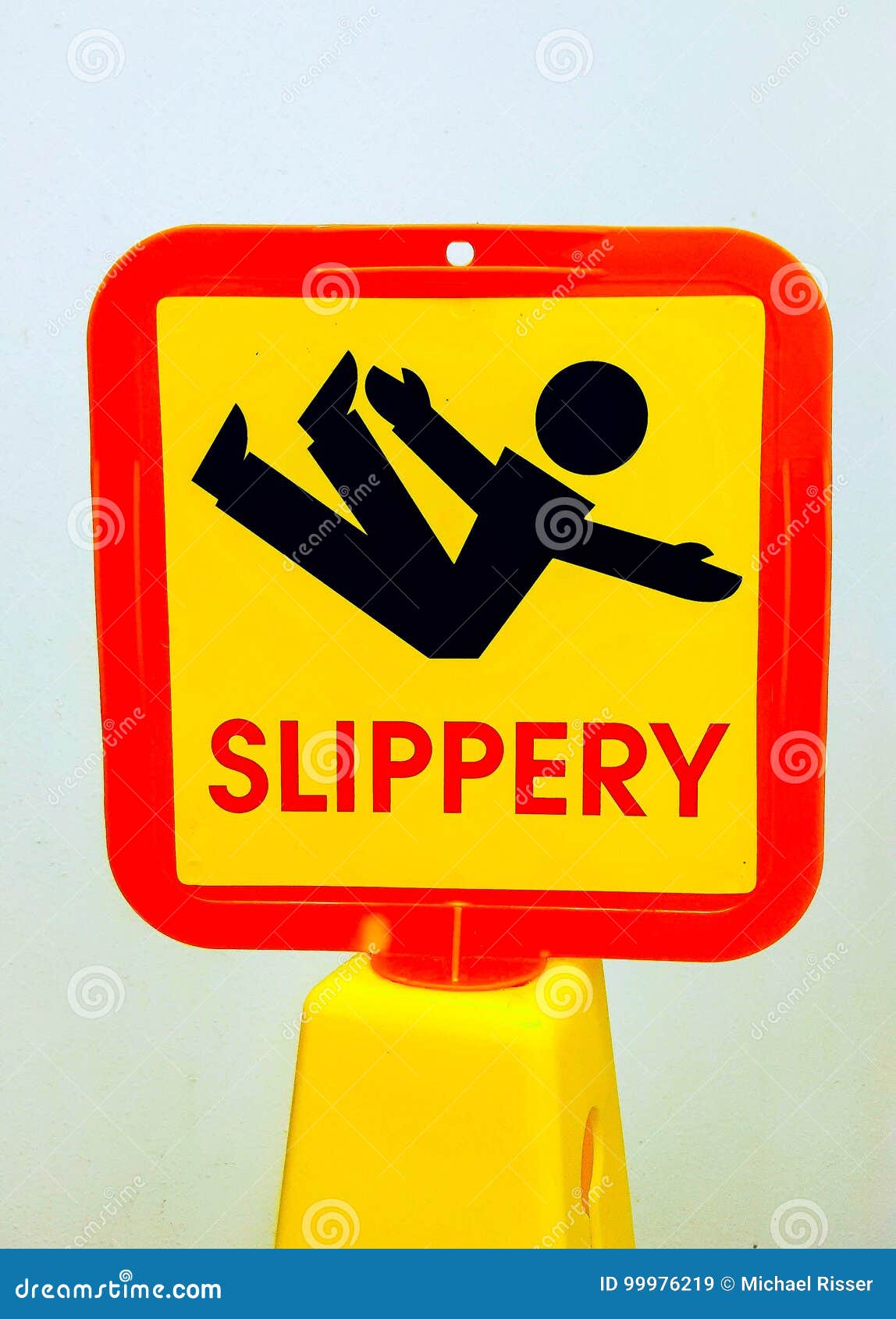 Slippery Sign stock image. Image of slippery, falling - 99976219
