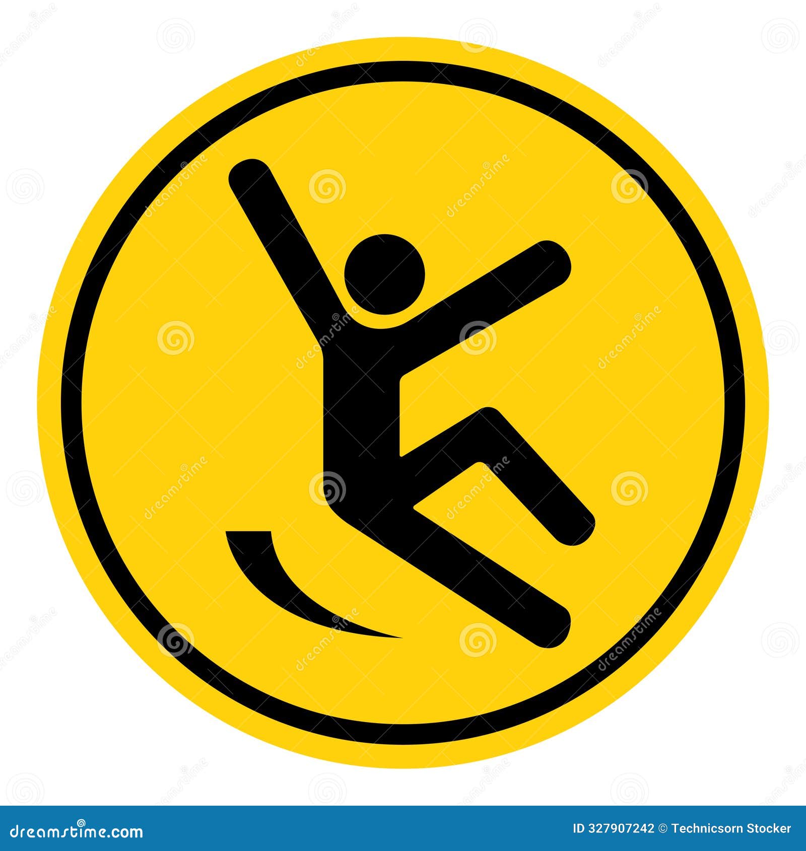 Slippery Symbol Sign,Vector Illustration, Isolate on White Background ...