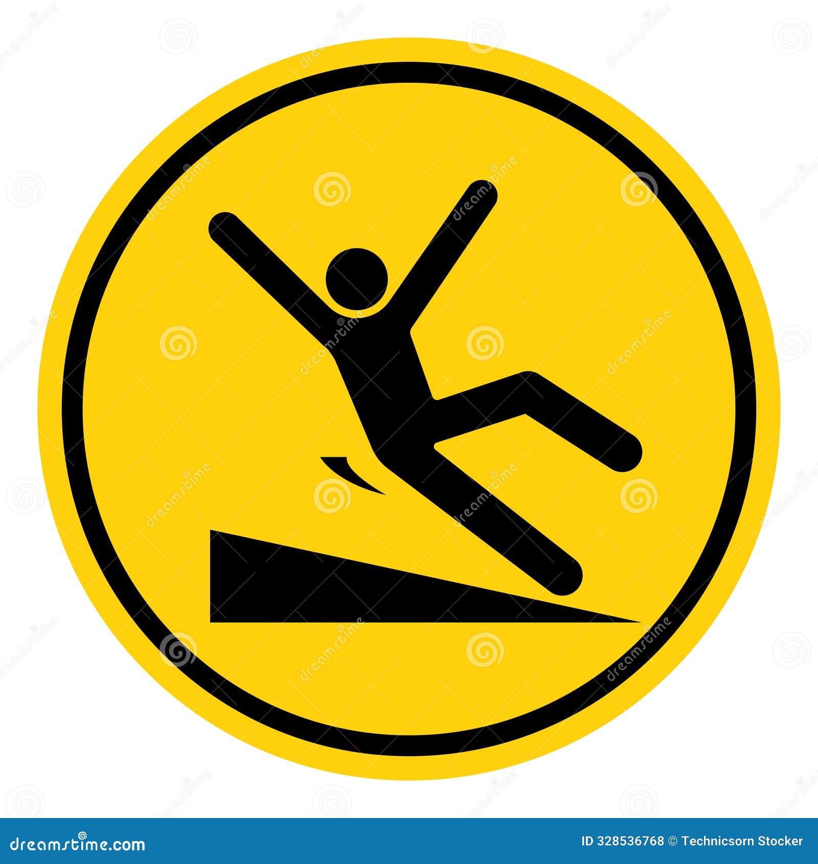 Slippery Symbol Sign,Vector Illustration, Isolate on White Background ...