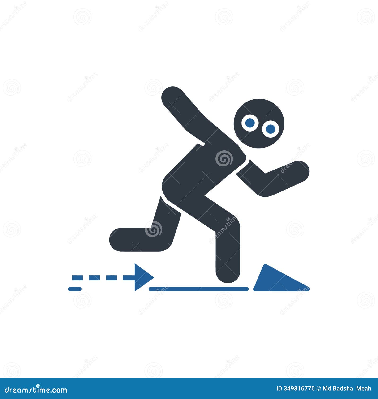 Man Slipping Icon Royalty-Free Stock Photo | CartoonDealer.com #7828719