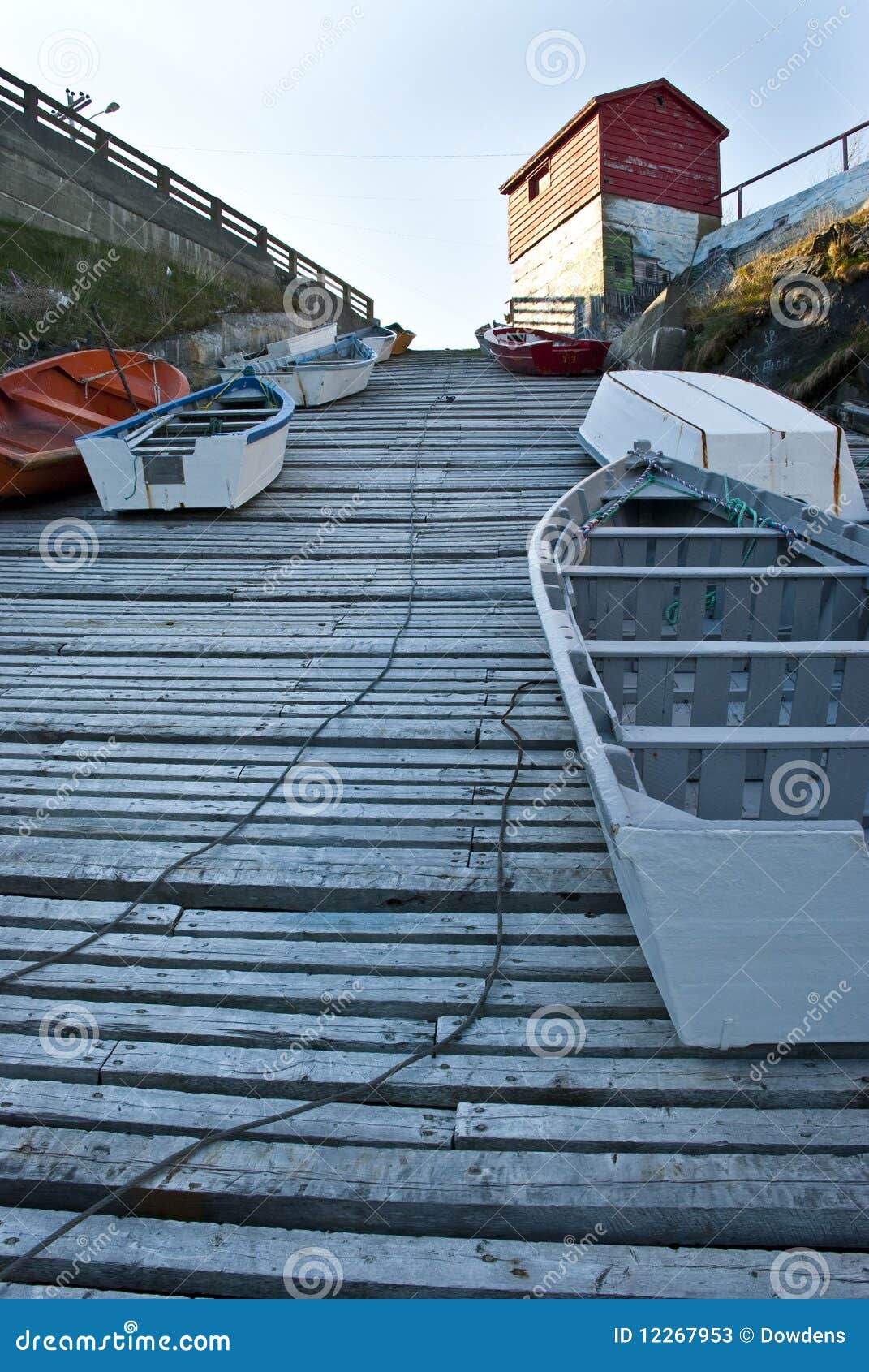 Slipway Perspective stock image. Image of boat, colorful - 12267953