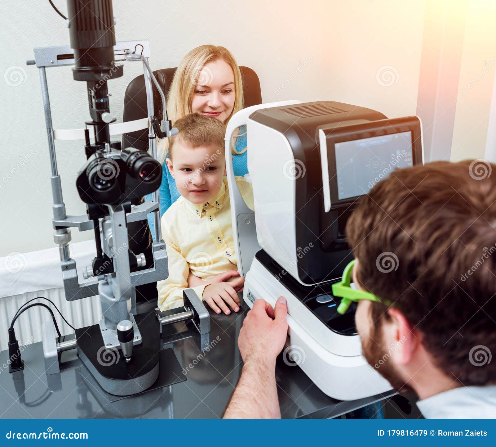 Slit Lamp Examination. Biomicroscopy of the Anterior Eye Segment Stock ...