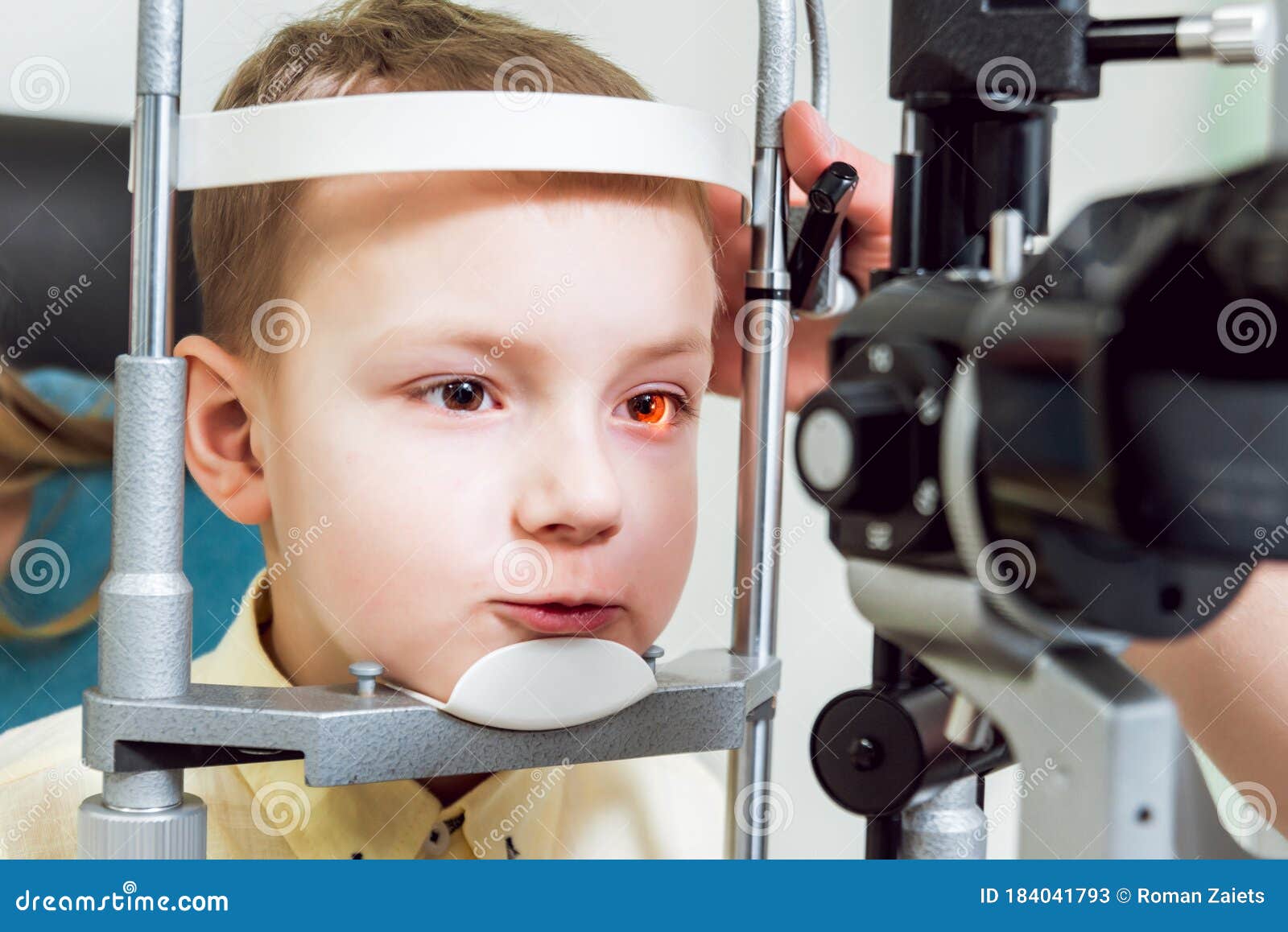 Slit Lamp Examination. Biomicroscopy of the Anterior Eye Segment Stock ...