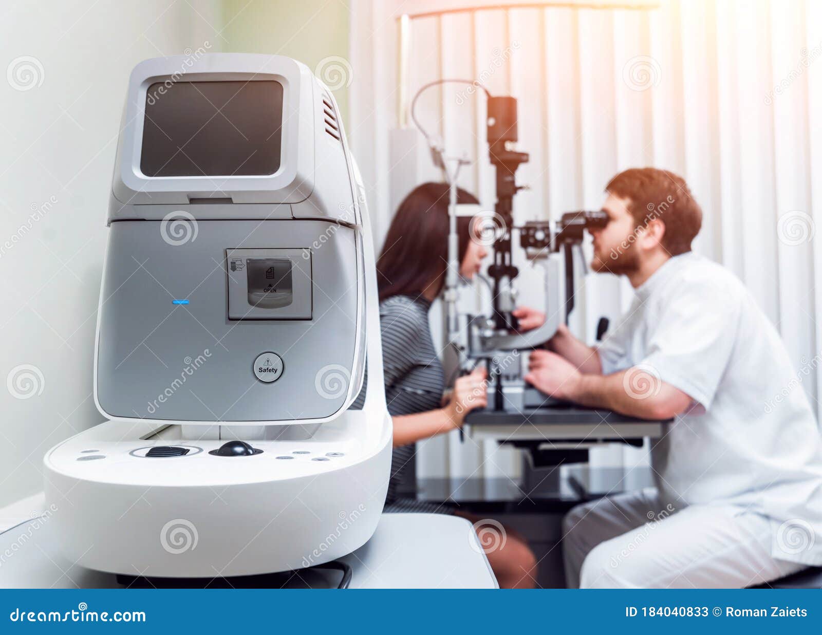 Slit Lamp Examination. Biomicroscopy of the Anterior Eye Segment Stock ...