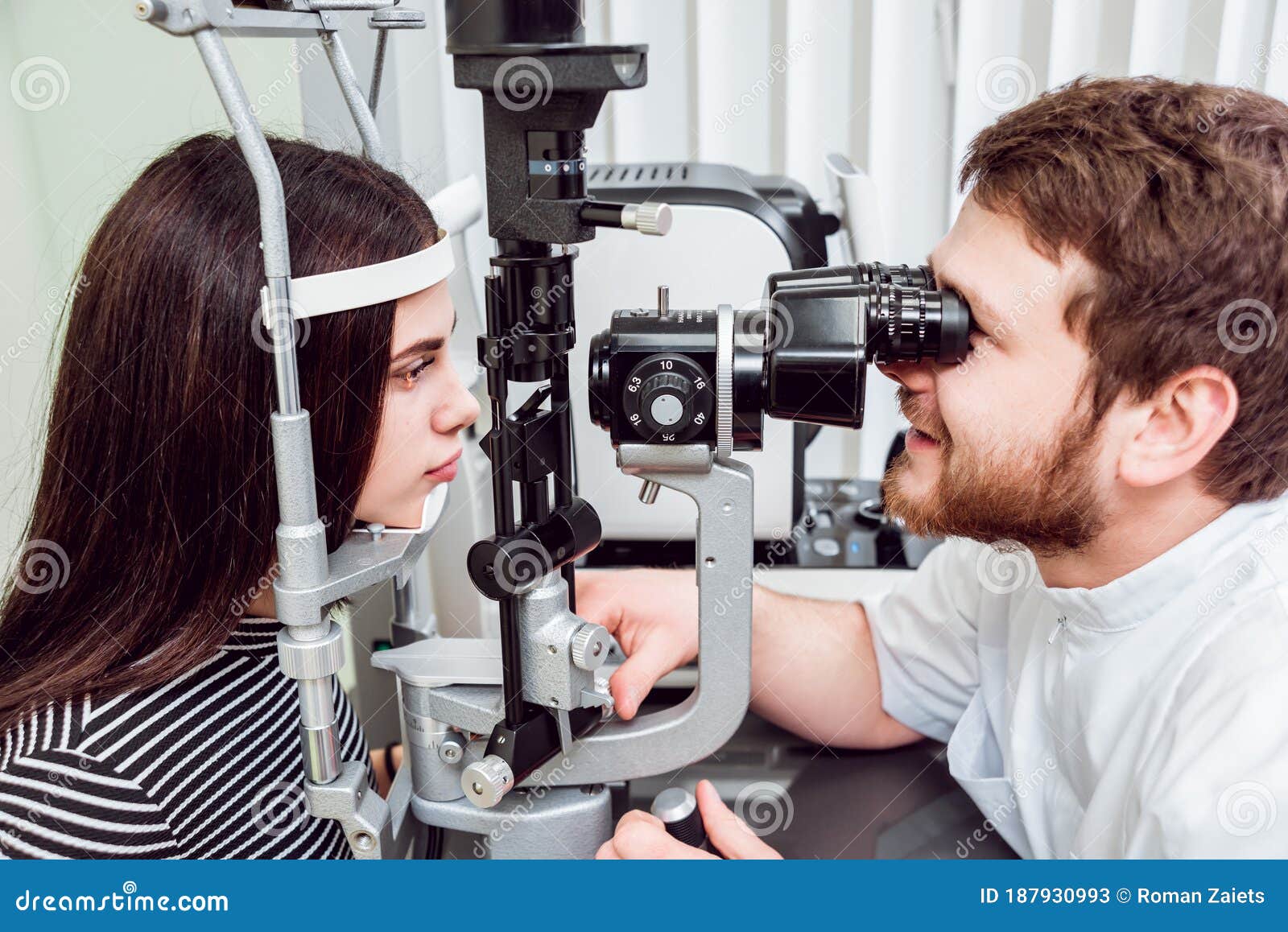 Slit Lamp Examination. Biomicroscopy of the Anterior Eye Segment Stock ...
