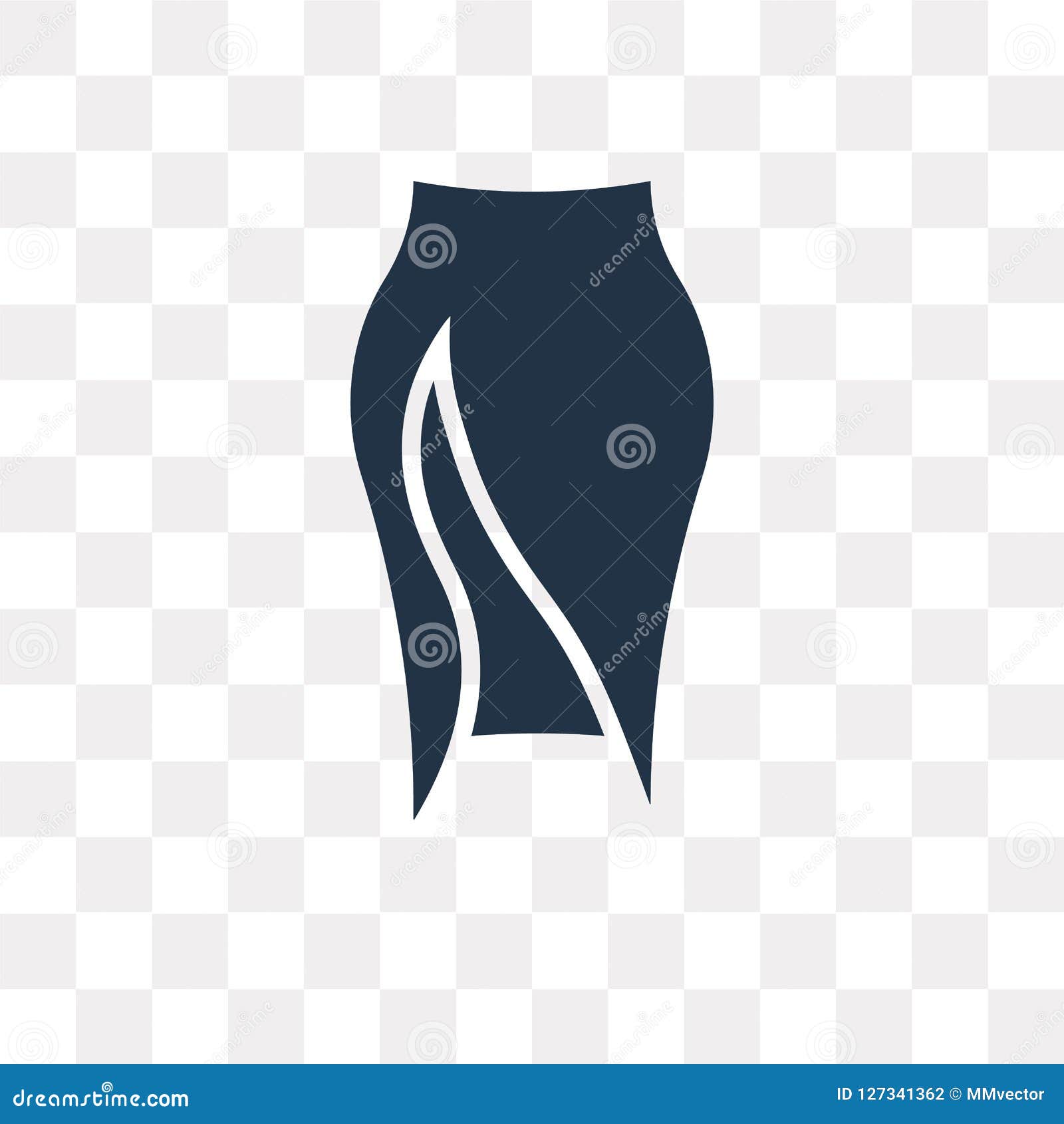 Slit Skirt Vector Icon Isolated on Transparent Background, Slit Stock ...