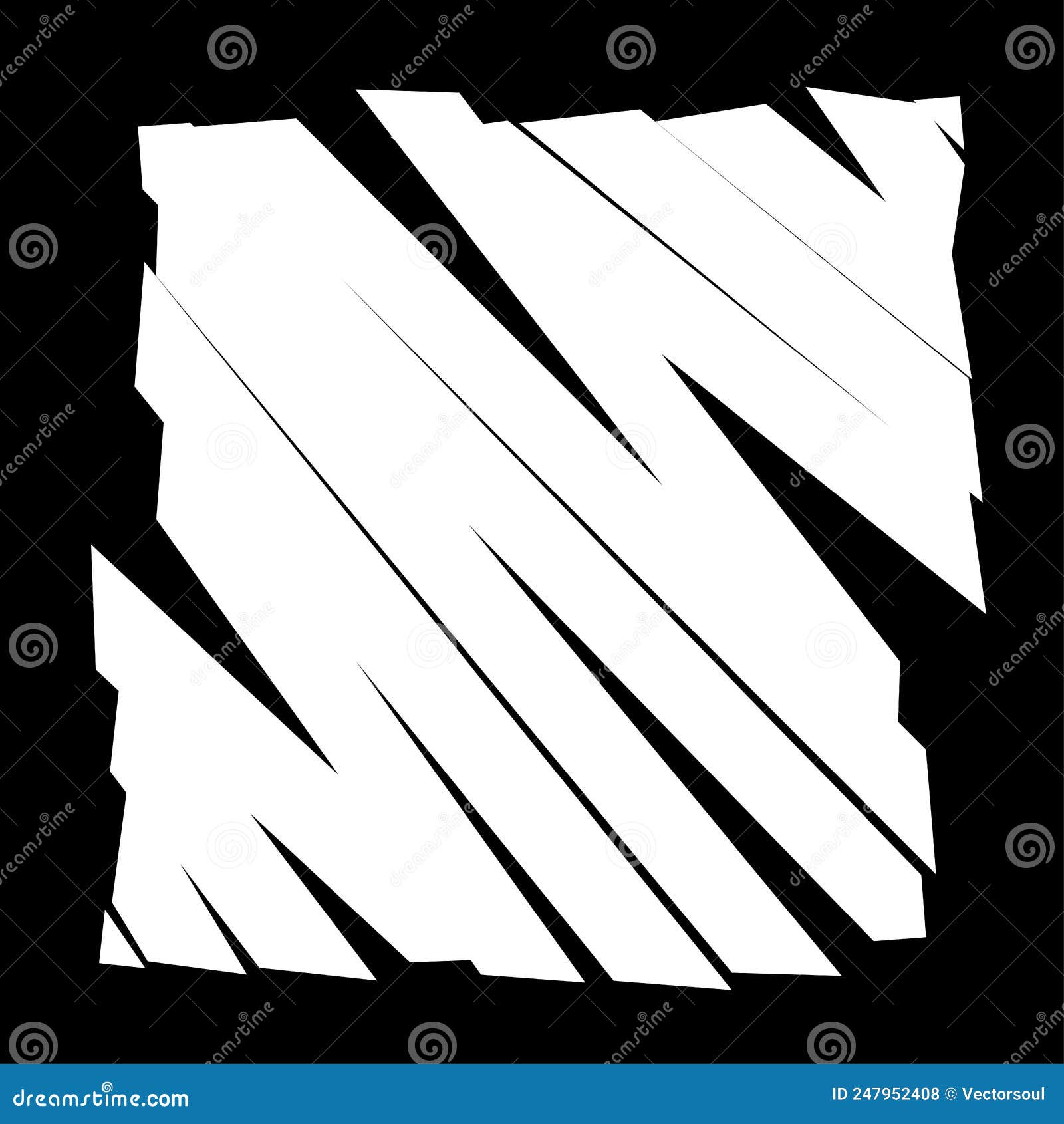 Slit, Slash, Fracture Texture Effect Element Stock Vector ...