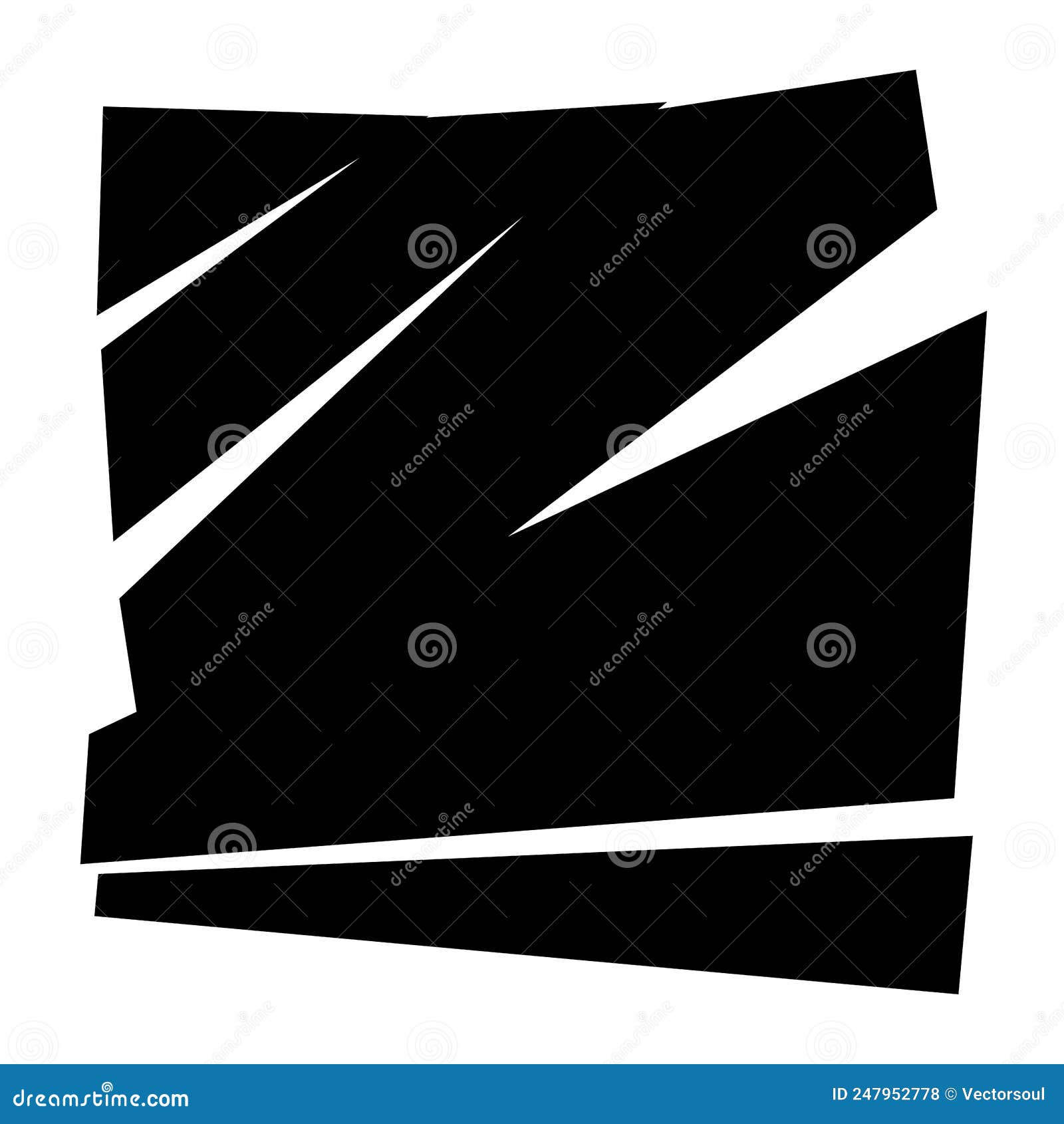 Slit, Slash, Fracture Texture Effect Element Stock Vector ...
