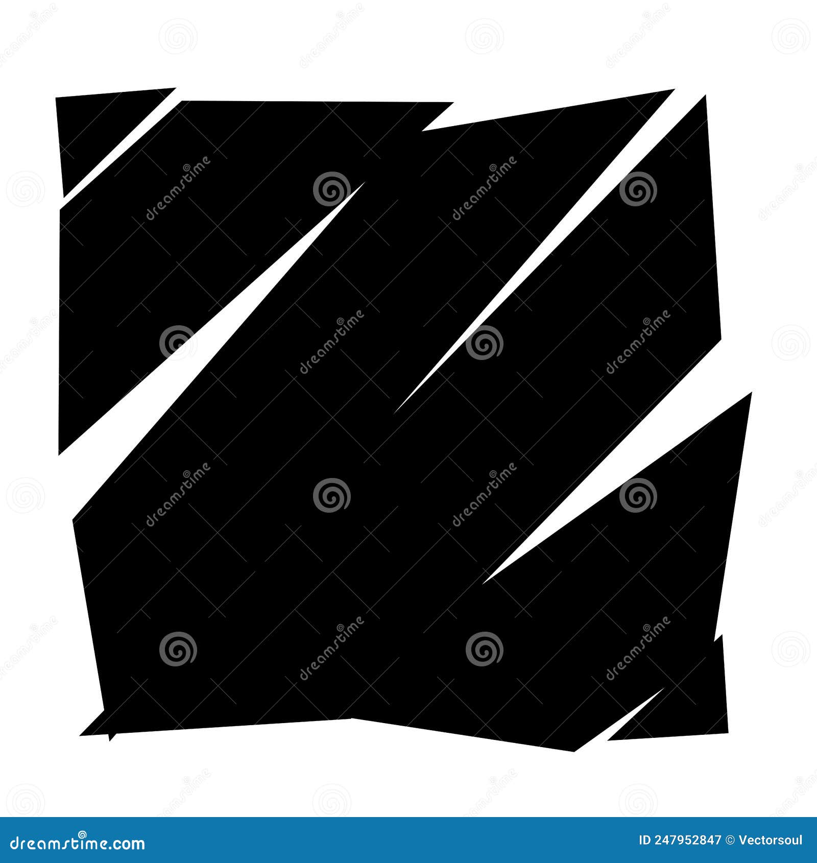 Slit, Slash, Fracture Texture Effect Element Stock Vector ...