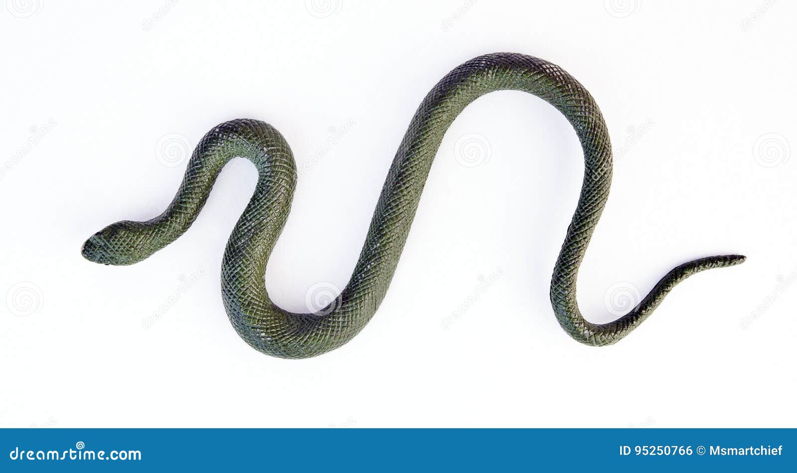 Slithering Fake Rubber Green Snake Stock Photo - Image of animal, still ...