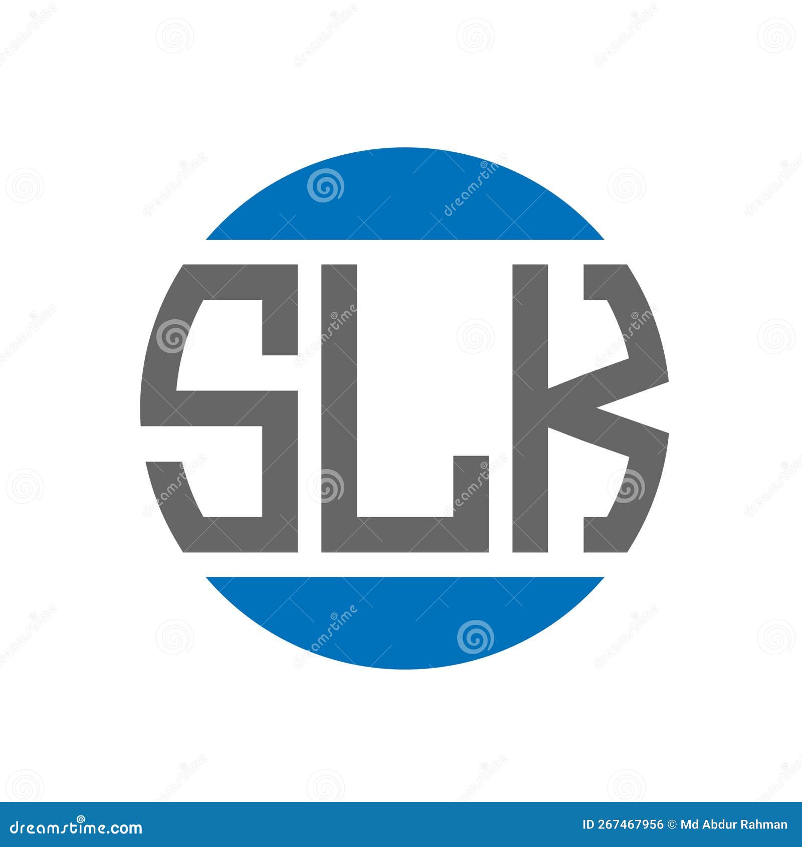 SLK Letter Logo Design On White Background. SLK Creative Initials ...