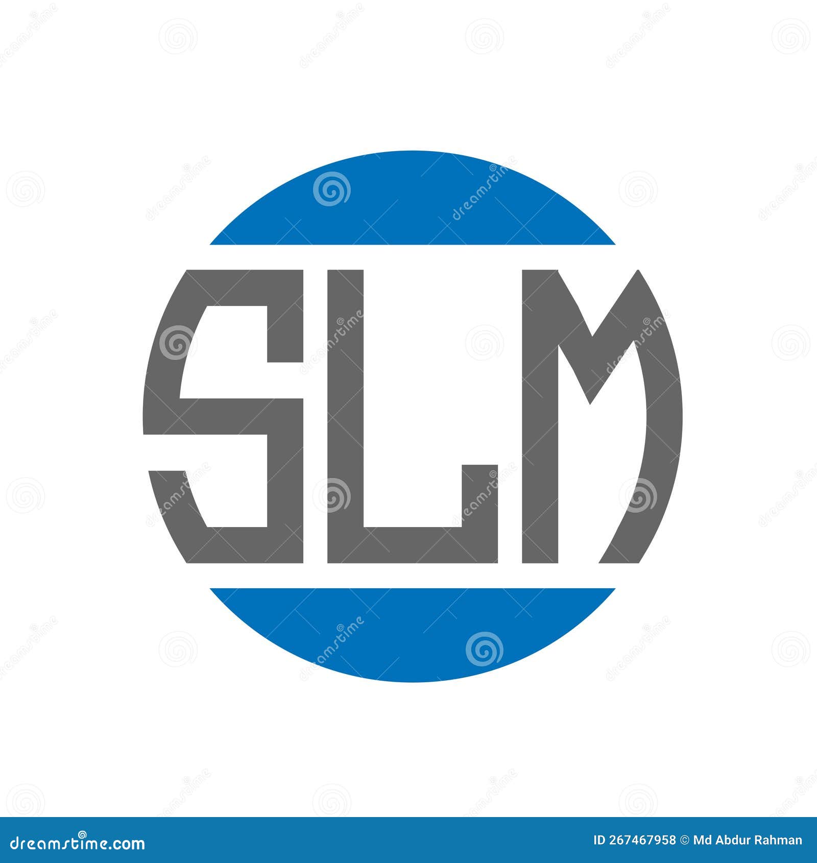SLM Letter Logo Design on White Background. SLM Creative Initials ...