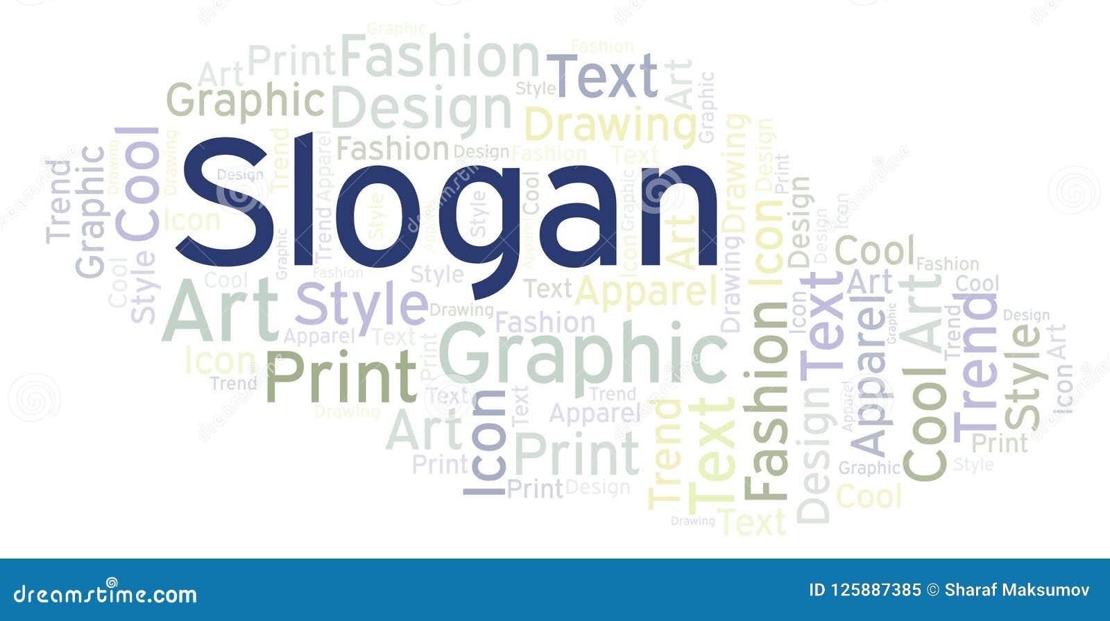 Slogan word cloud. stock illustration. Illustration of poster - 125887385