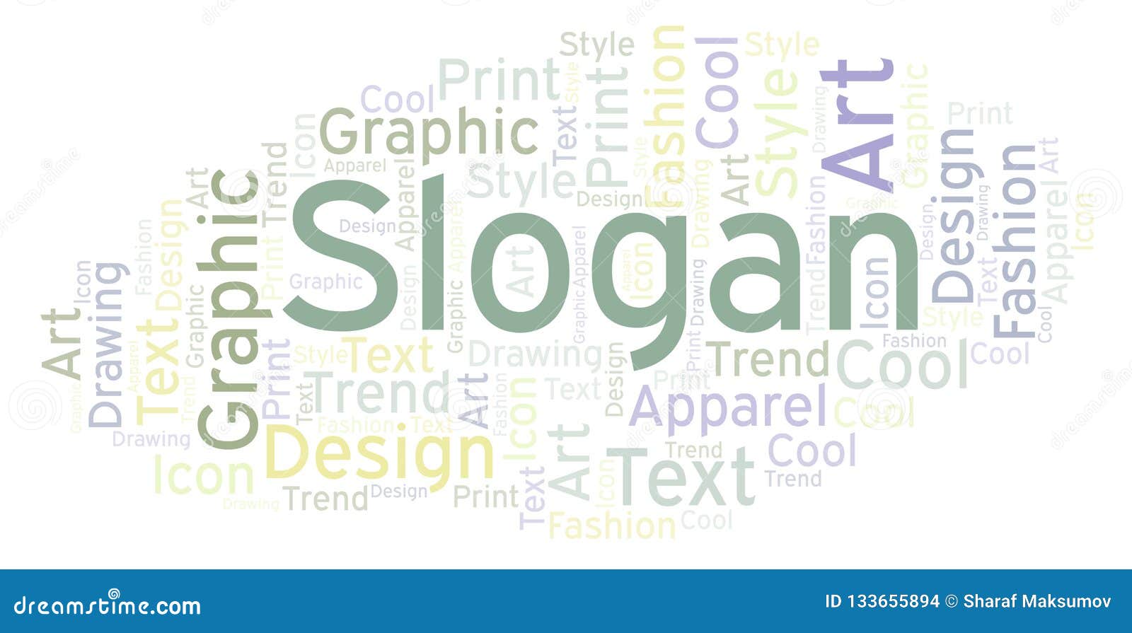 Slogan word cloud stock illustration. Illustration of design - 133655894