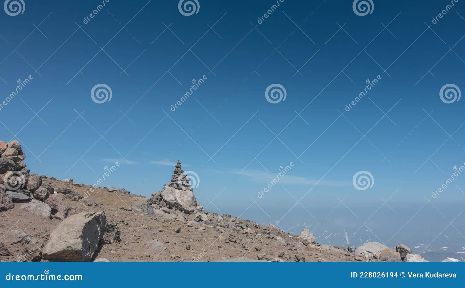 Pyramid Of The Sun Slope With Rocks Sticking Out Royalty-Free Stock ...