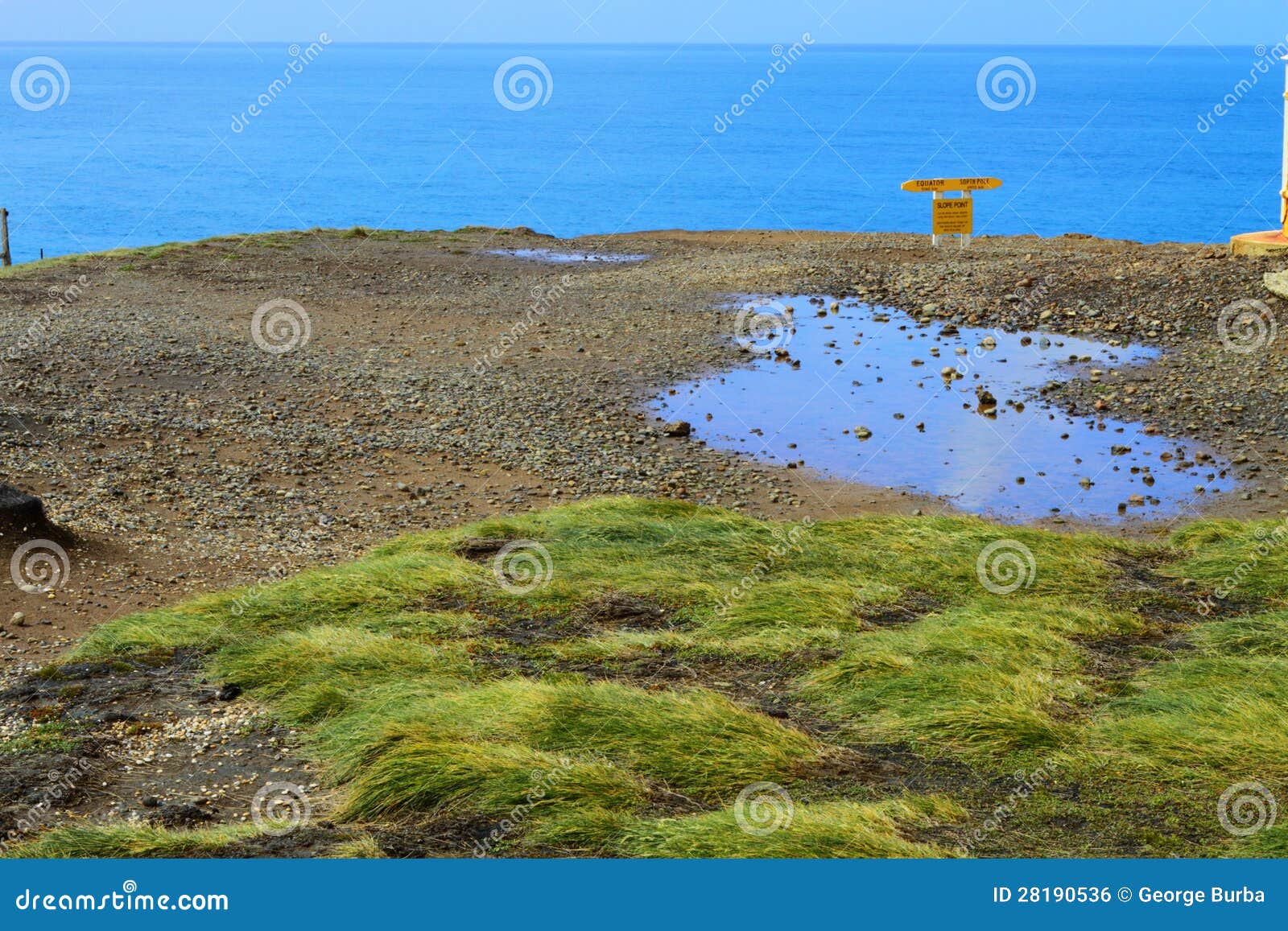 Slope Point, The Southernmost Point Of New Zealand Royalty-Free Stock ...
