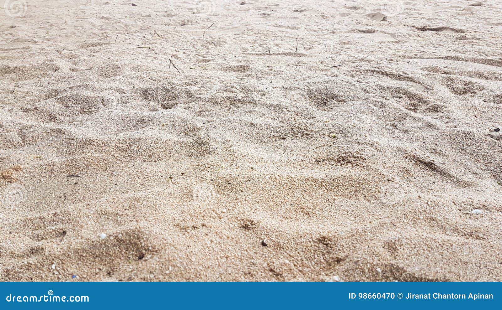 Slope Sand on the Beach in Horizontal View Stock Photo - Image of ...