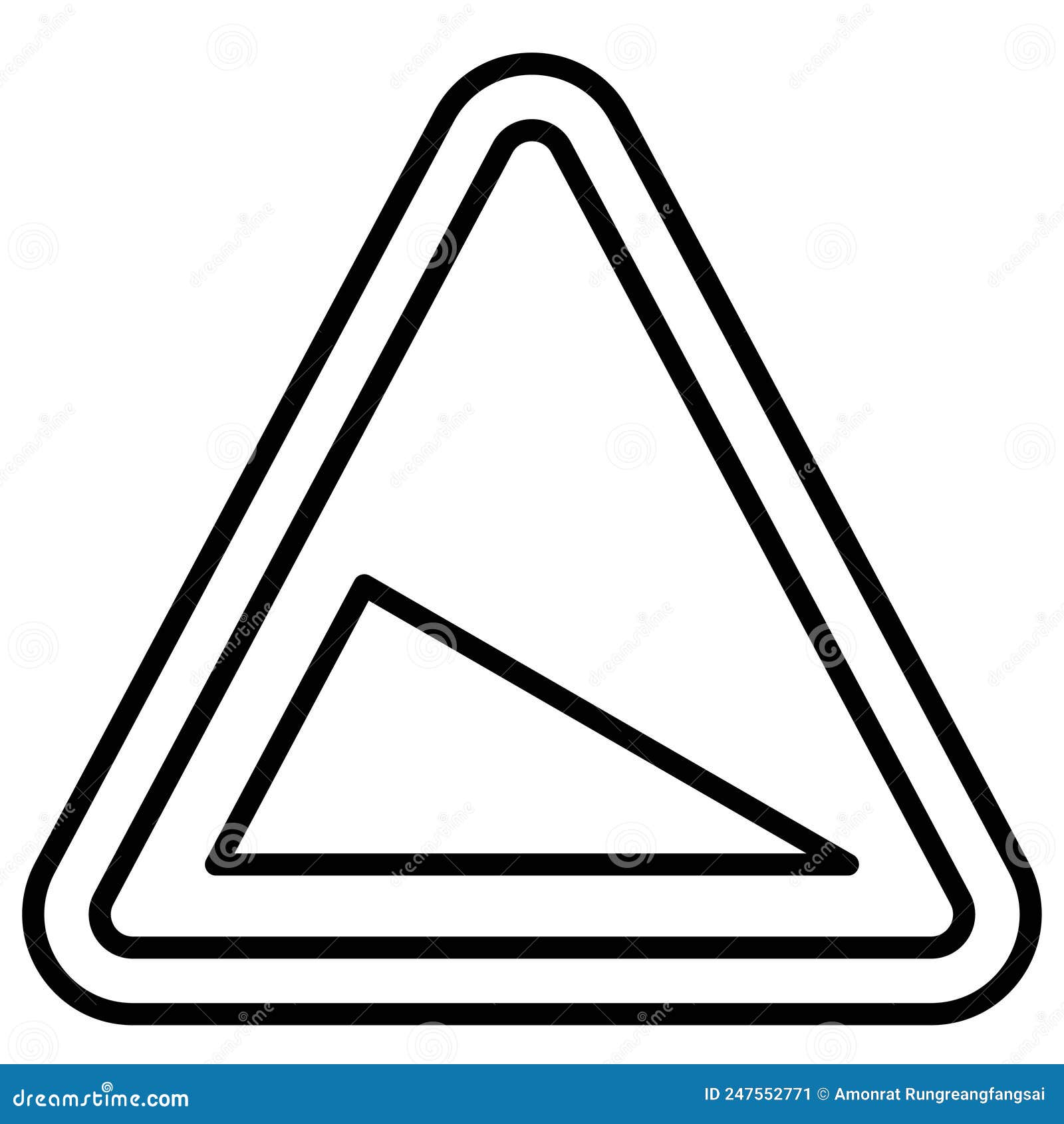 Slope Sign Icon. Trendy Slope Sign Logo Concept On White Background ...