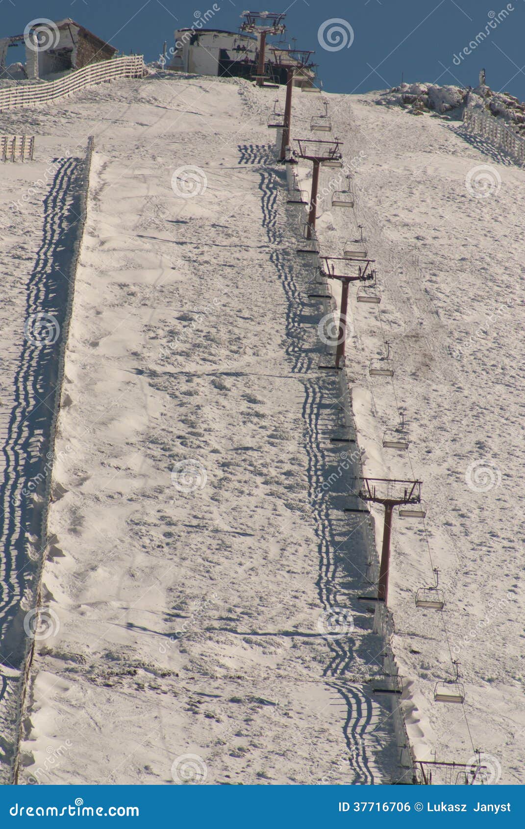 Slope on the Skiing Resort in the Navacerrada Madrid,spain Stock Photo ...