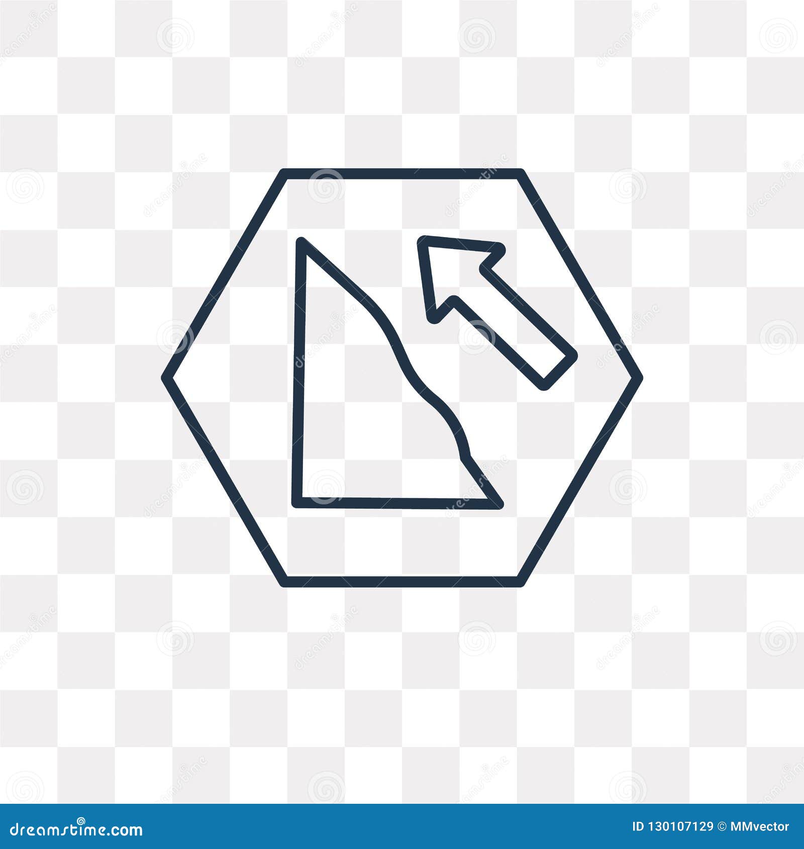 Slope Vector Icon Isolated On Transparent Background, Linear Slo ...