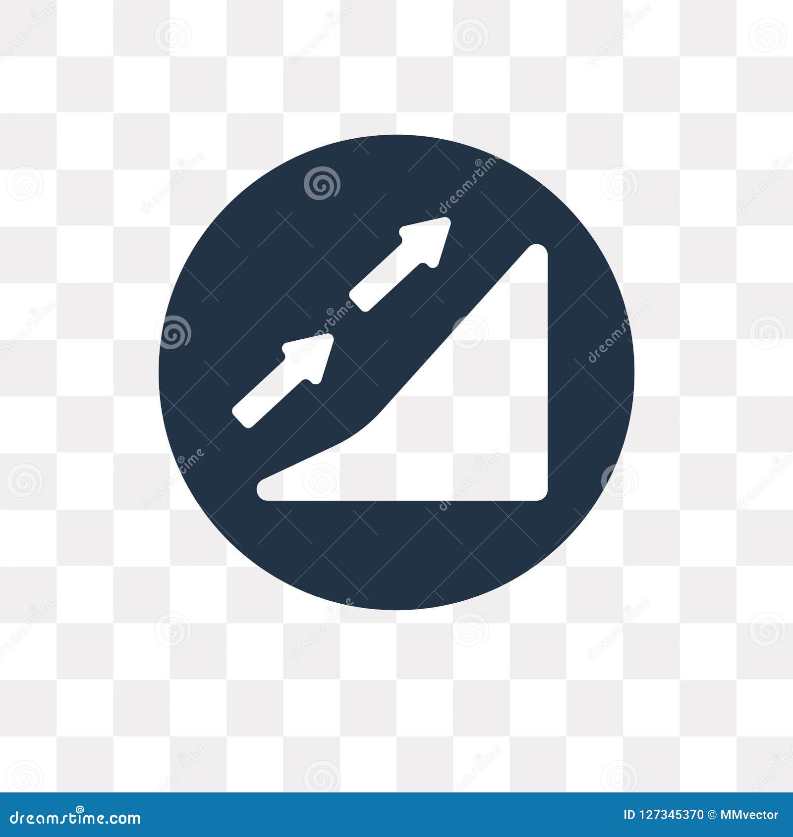 Slope Vector Icon Isolated On Transparent Background, Linear Slo ...