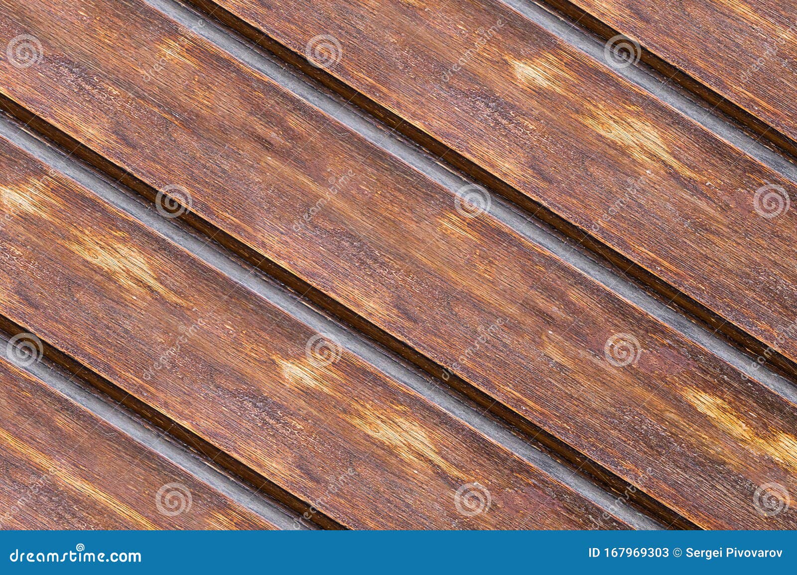 Sloping Boards Wooden Pattern Base Dark Brown Parallel Sloping Country ...