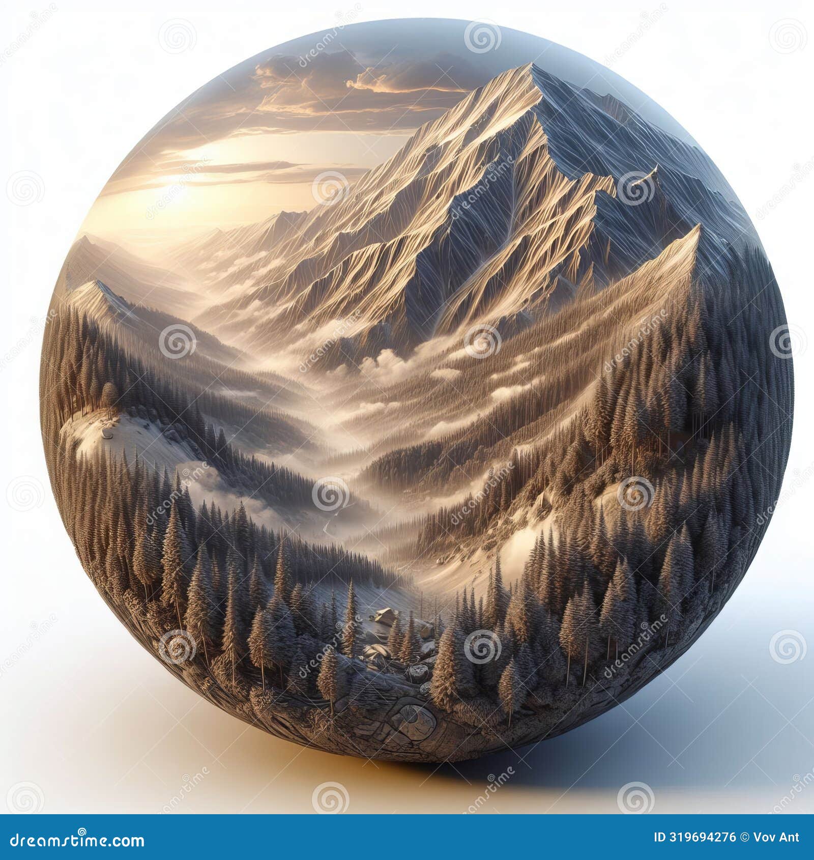 Sloping Cliff a Gently Sloping Cliff that Gradually Ascends Fr Stock ...