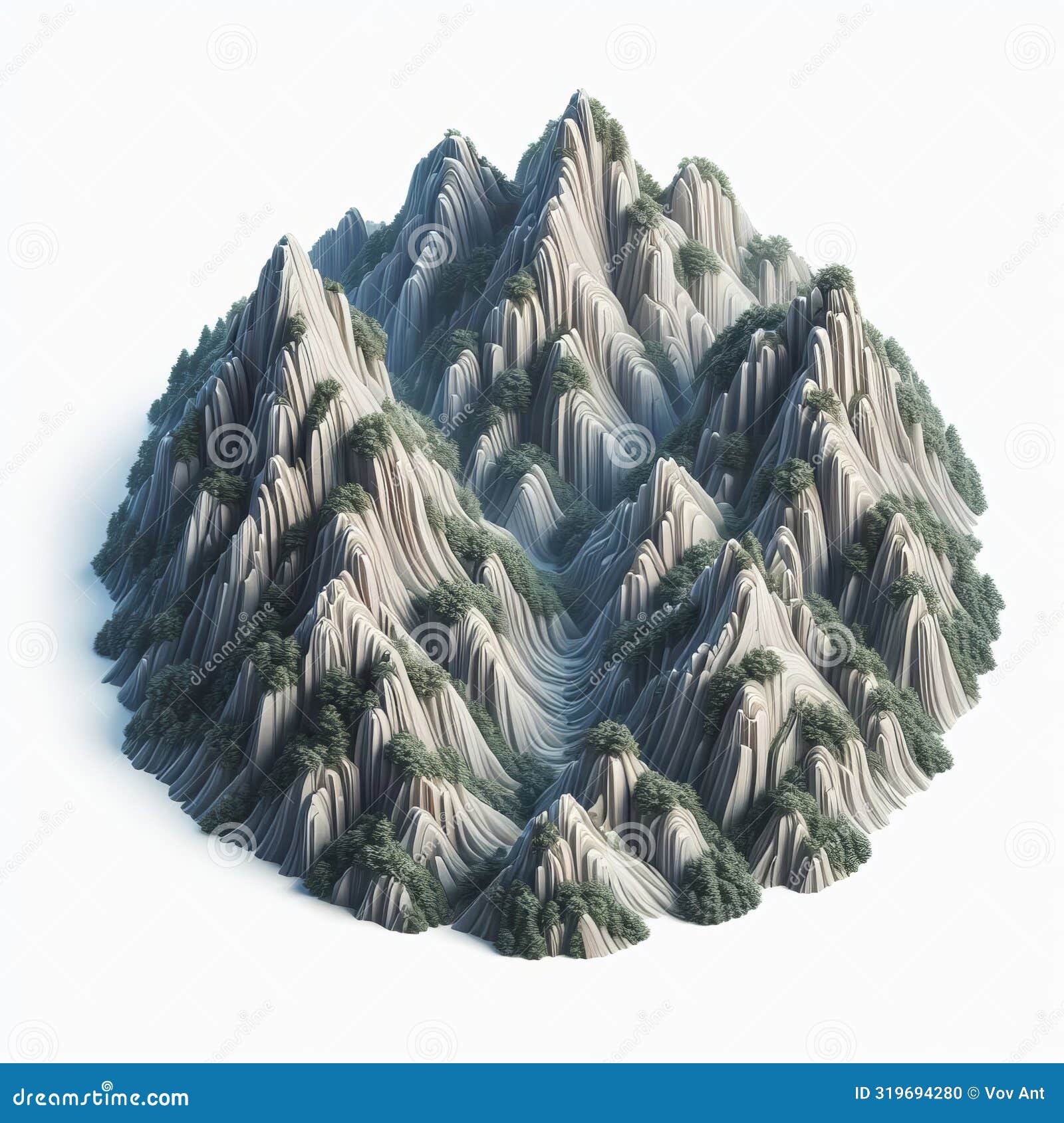 Sloping Cliff a Gently Sloping Cliff that Gradually Ascends Fro Stock ...