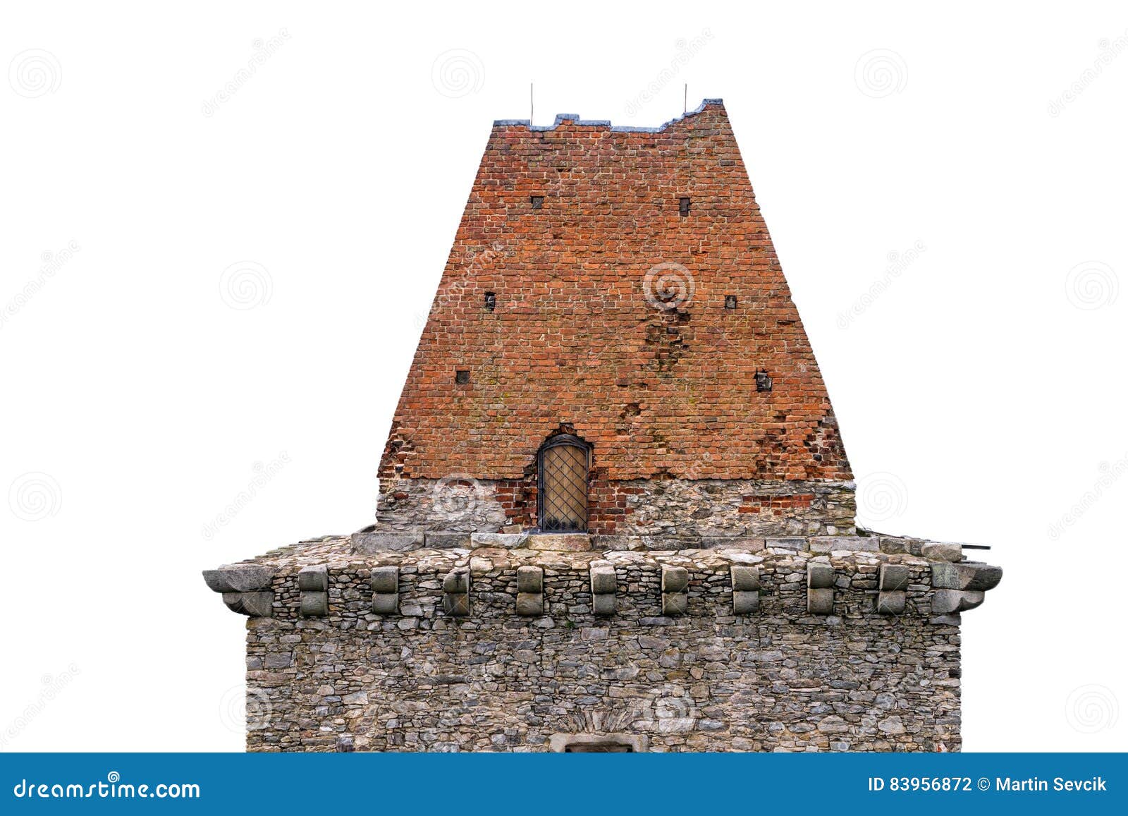 Sloping Roof, Built of Burnt Bricks Stock Photo - Image of rooftop ...