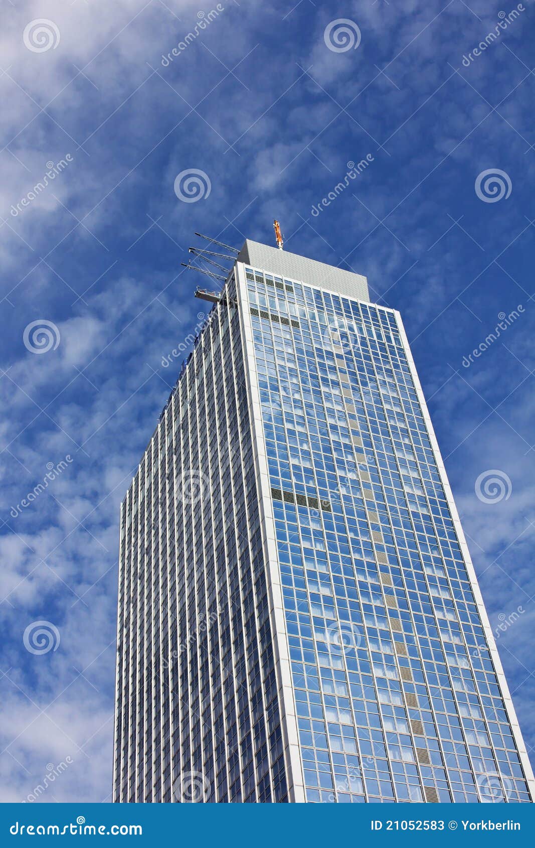 Sloping Skyscraper with Glass Facade Stock Image - Image of glass, high ...
