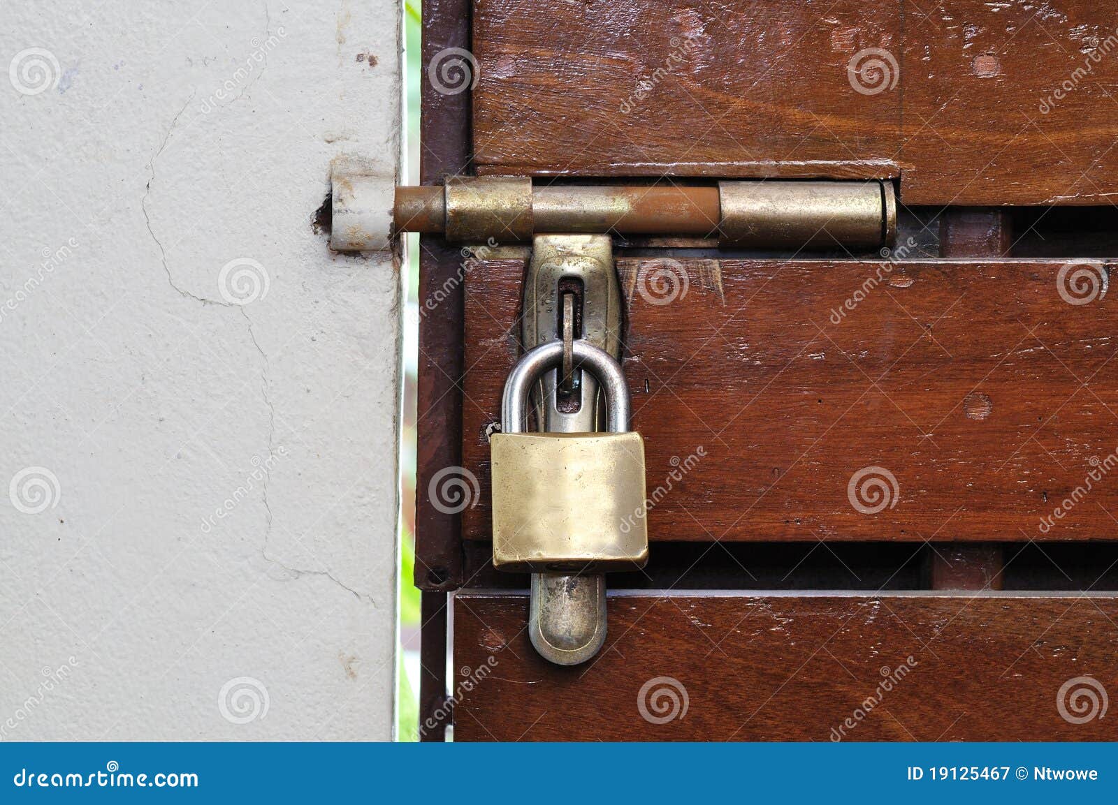 Slot stock afbeelding. Image of hout, sterk, veilig, veiligheid - 19125467