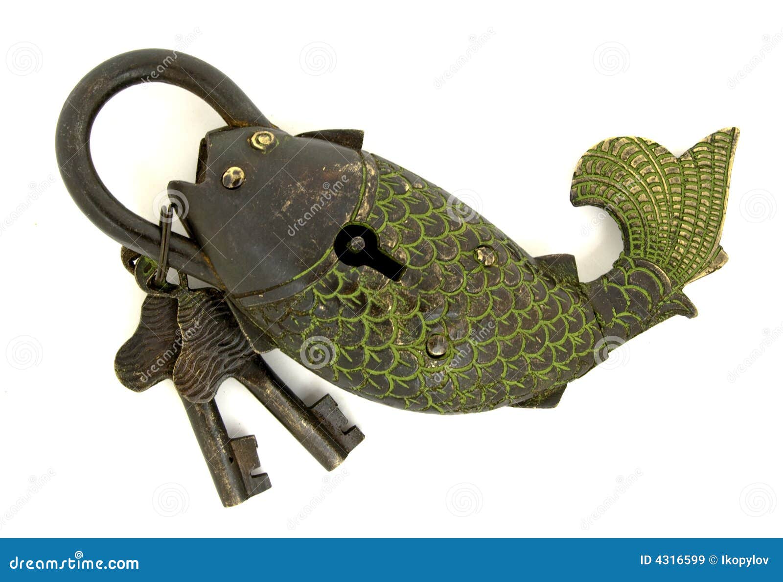 Slot stock afbeelding. Image of brons, nepal, indië, sleutel - 4316599