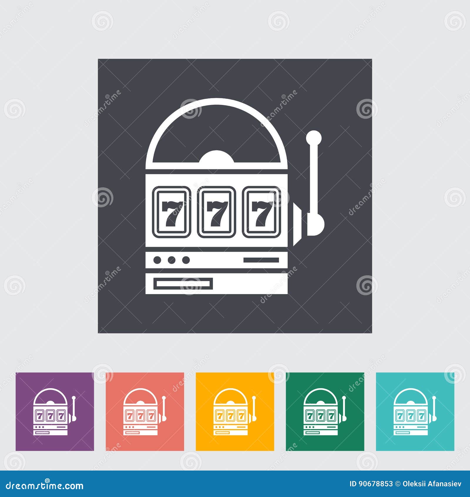 Slot icon stock vector. Illustration of addiction, lottery - 90678853