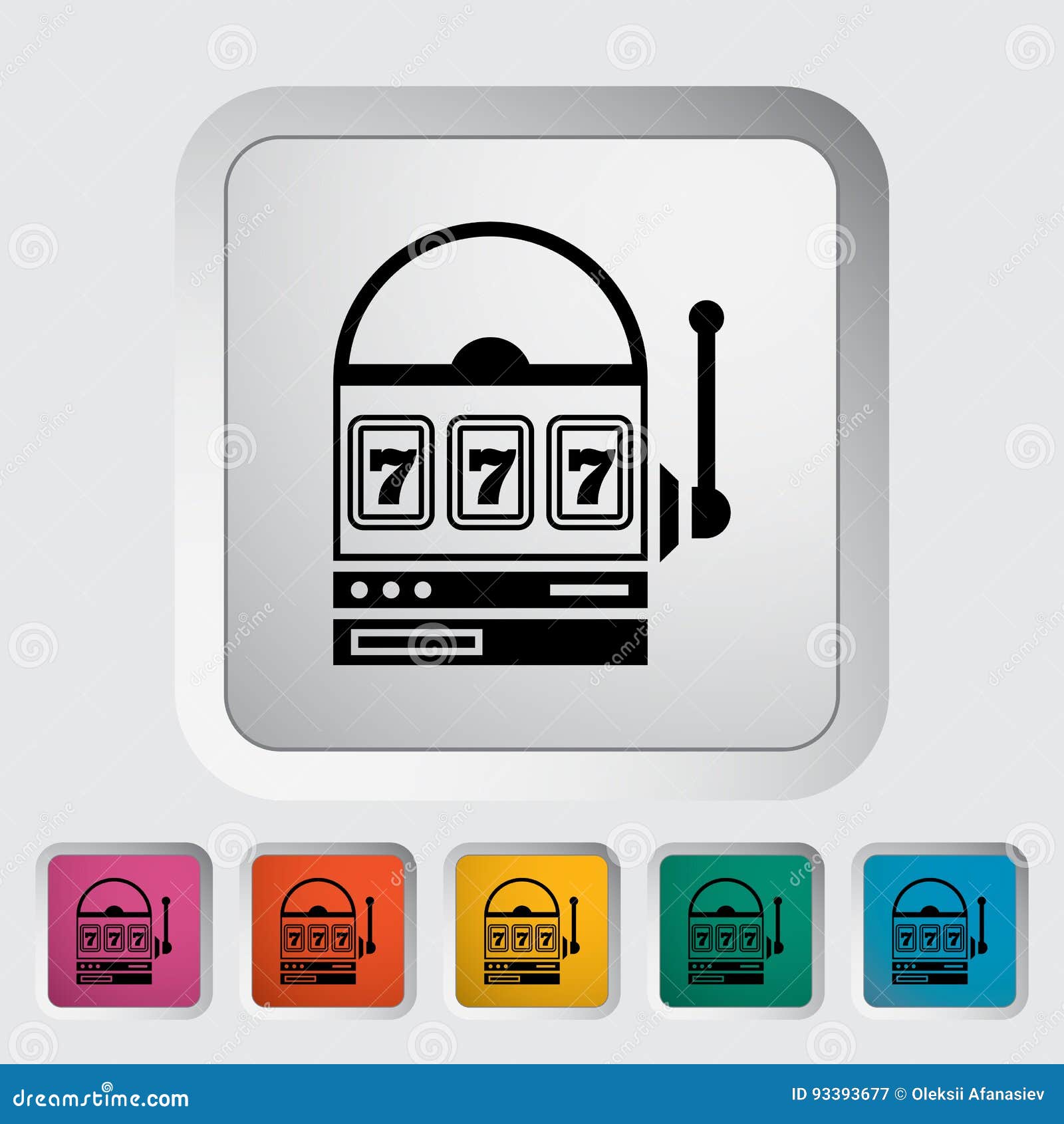 Slot icon stock vector. Illustration of gambling, casino - 93393677