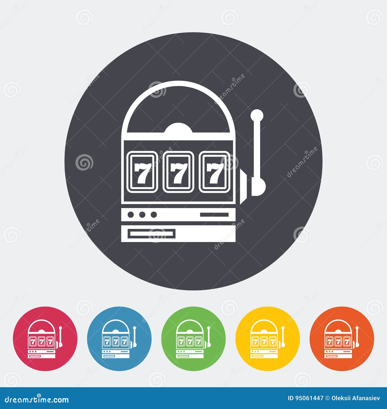 Slot icon stock vector. Illustration of chance, cherry - 95061447