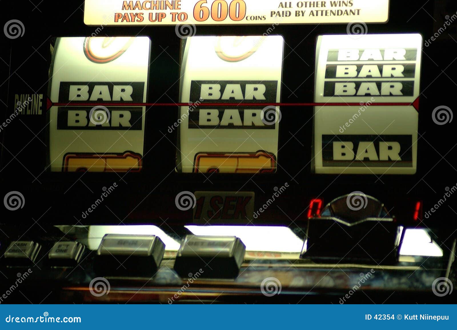 Slot machine stock photo. Image of entertainment, apparatus - 42354