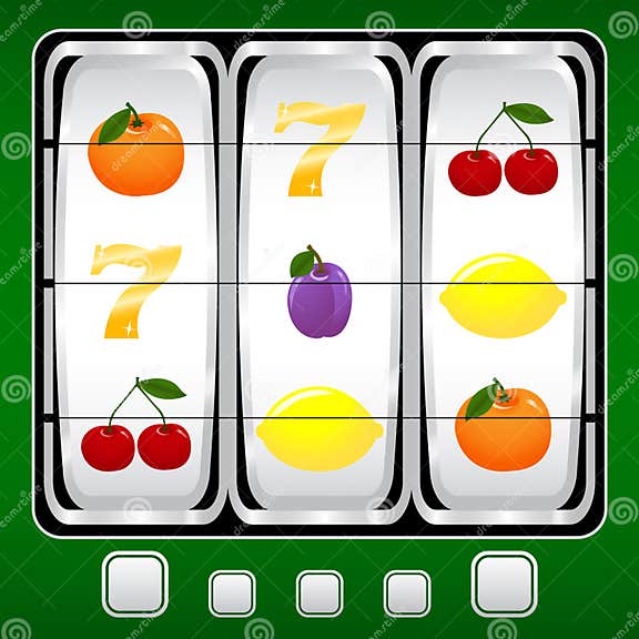 Slot machine stock vector. Illustration of play, orange - 5186857